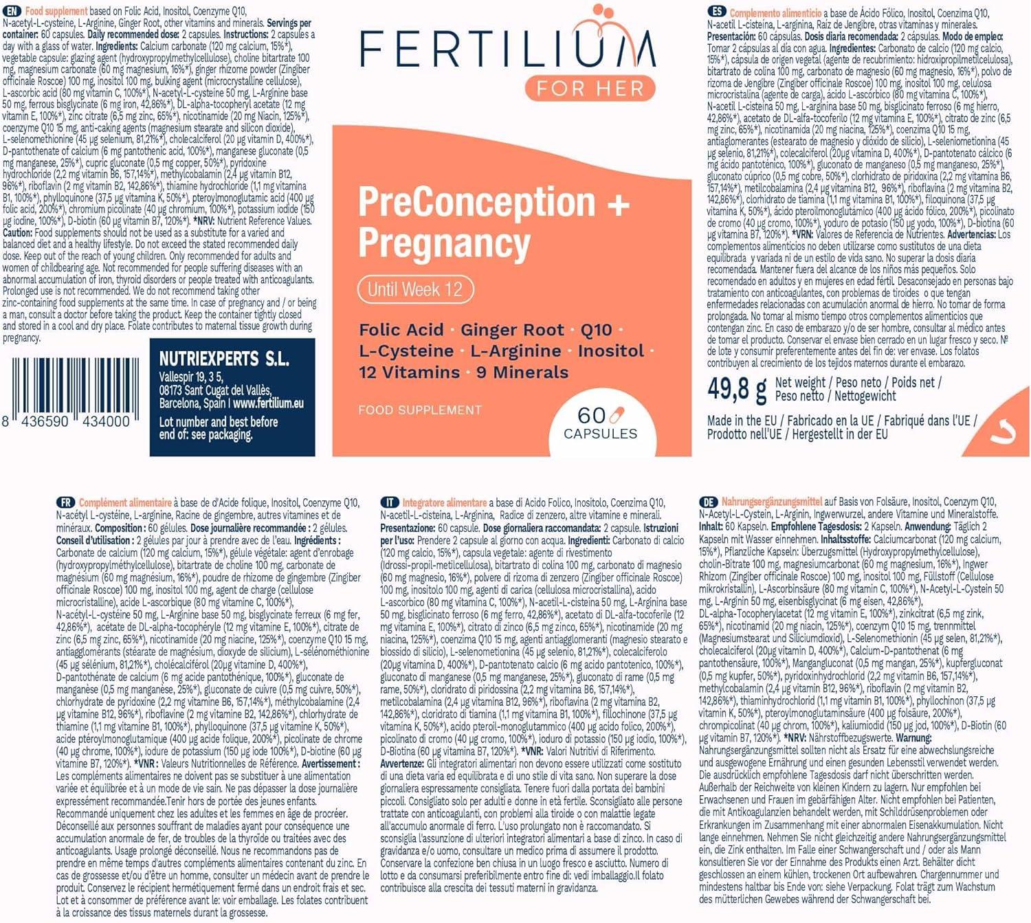 Organic Children's Vitamins for Women | Folic Acid Inositol Q10 B12 & 9 ...