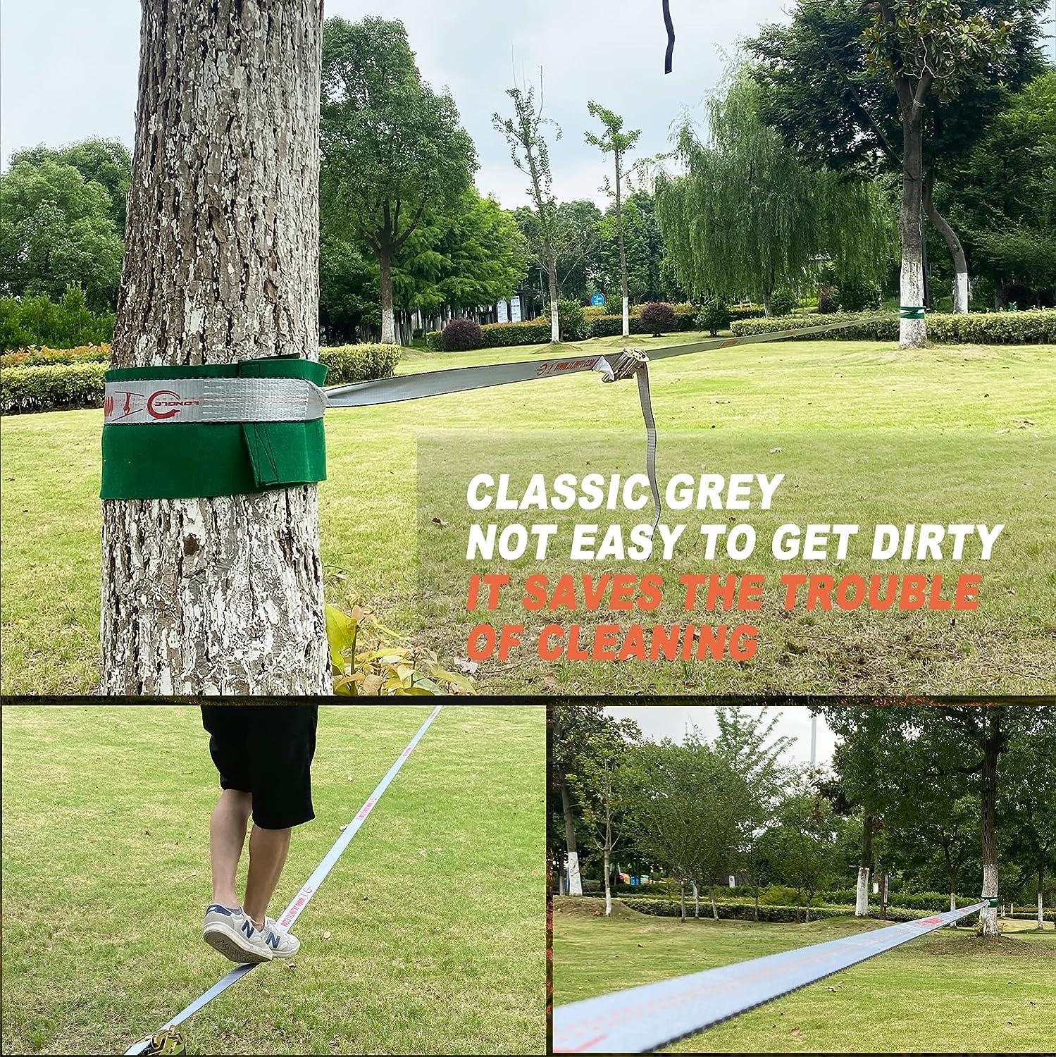 57 ft LongLC Slackline Kit with Training Line | Arm Trainer, Tree ...