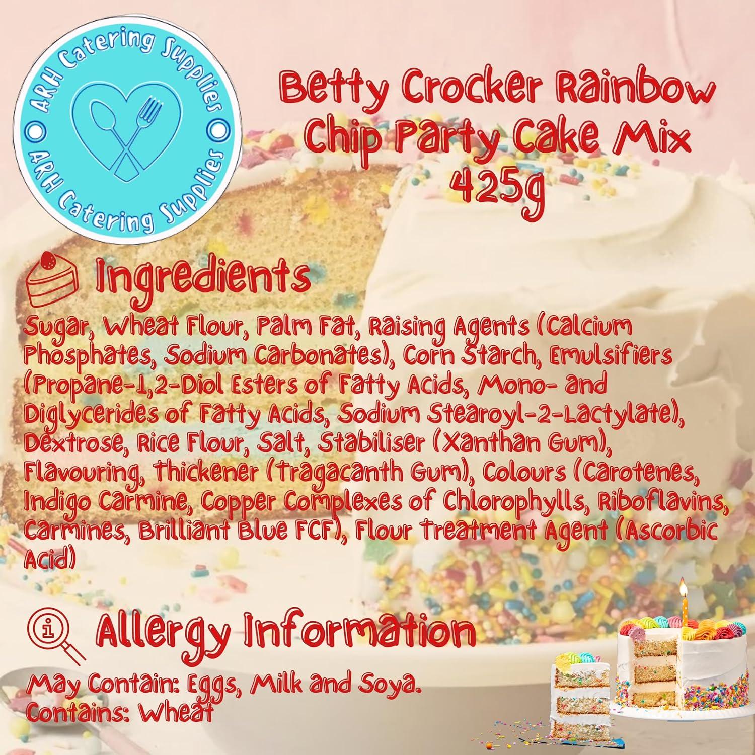 Rainbow Chip Party Betty Crocker Cake Mix 425g x2 | Buy Now with ...