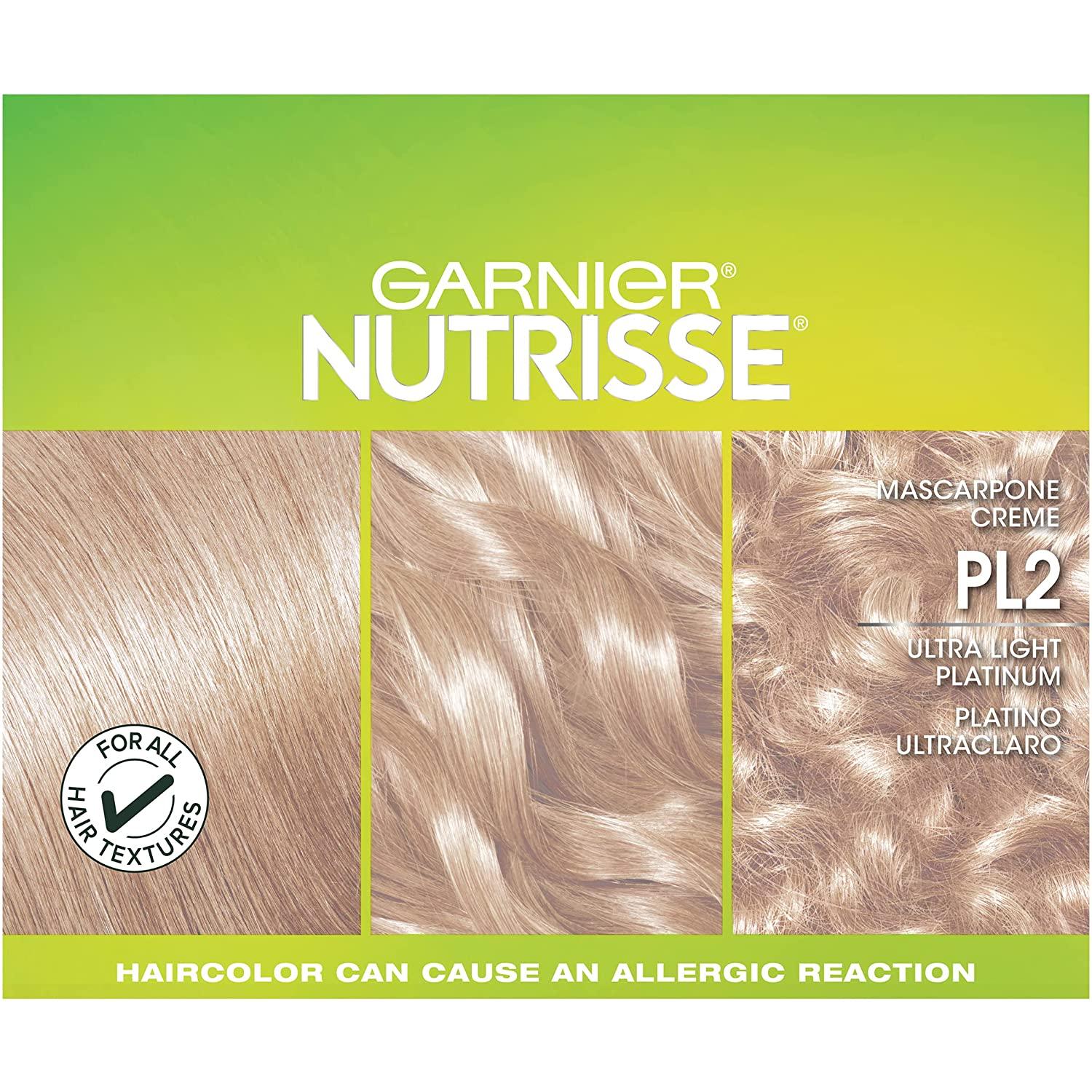 Garnier Nutrisse Ultra Color PL2 Ultra Light Platinum Hair Dye ...