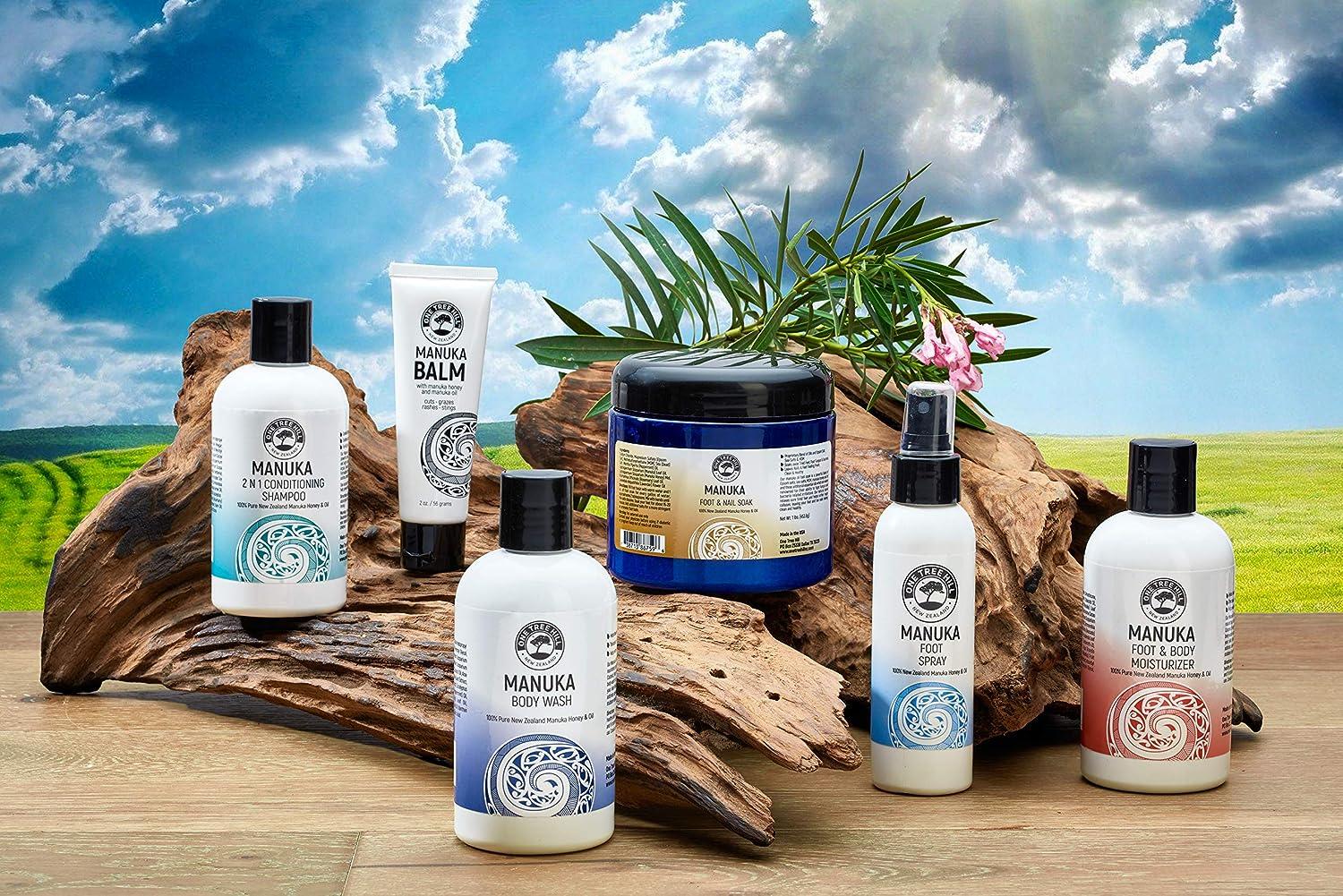 Manuka Oil & Honey Balm - Skin Healing Ointment for Infections, Burns ...