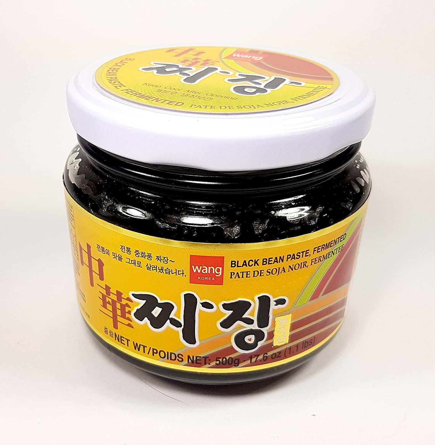 WANGS Fermented Black Bean Paste Chunjang 17.6 Oz. - Authentic Korean ...