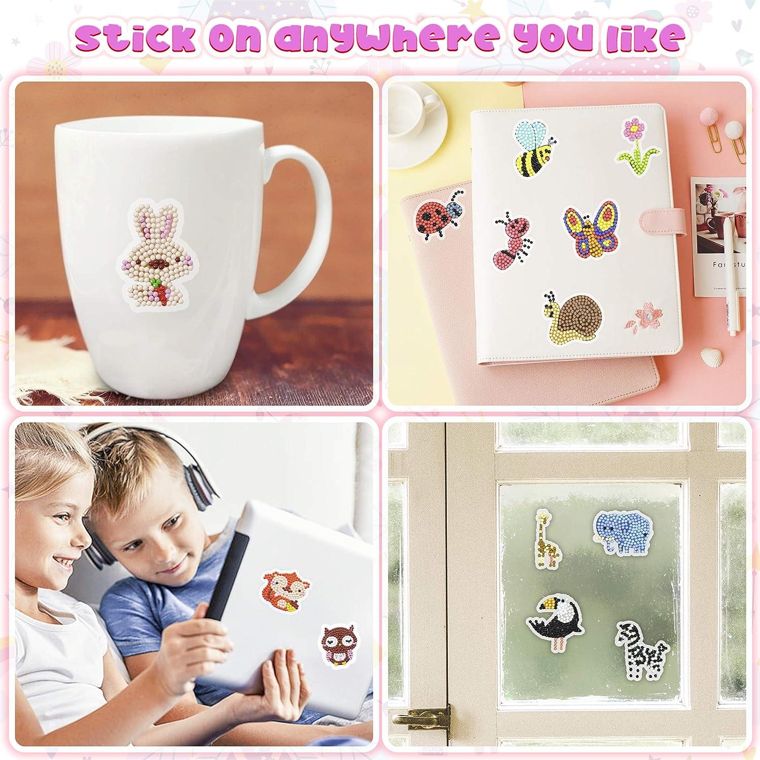 57PCS Diamond Painting Stickers for Kids - Fun DIY Arts and Crafts Kit ...