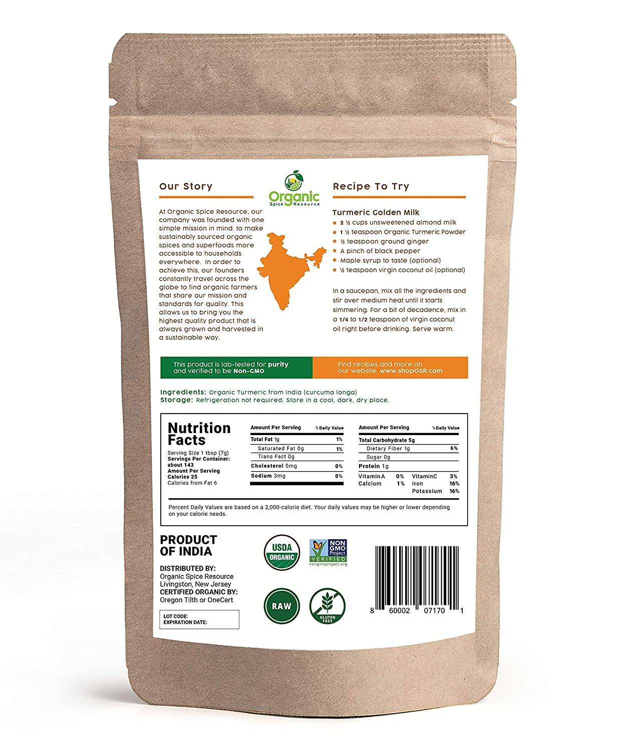 Organic Turmeric Root Powder 2.2 lbs | Lab Tested for Purity | Non-GMO ...