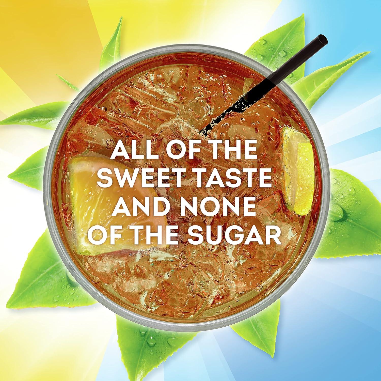 Lipton Zero Sugar Iced Tea Mix Lemon Low Calorie 8.1 Ounce (Pack of 6 ...