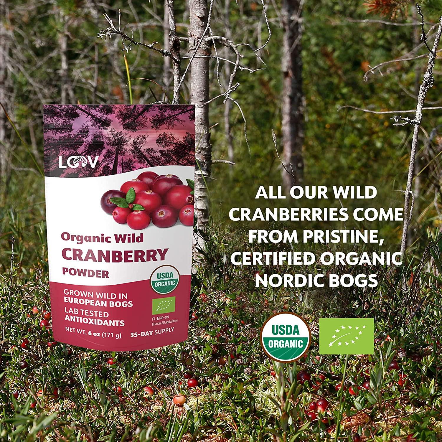 Organic Wild Nordic Forests Freeze Dried Cranberry Powder - 6 Oz | Raw ...