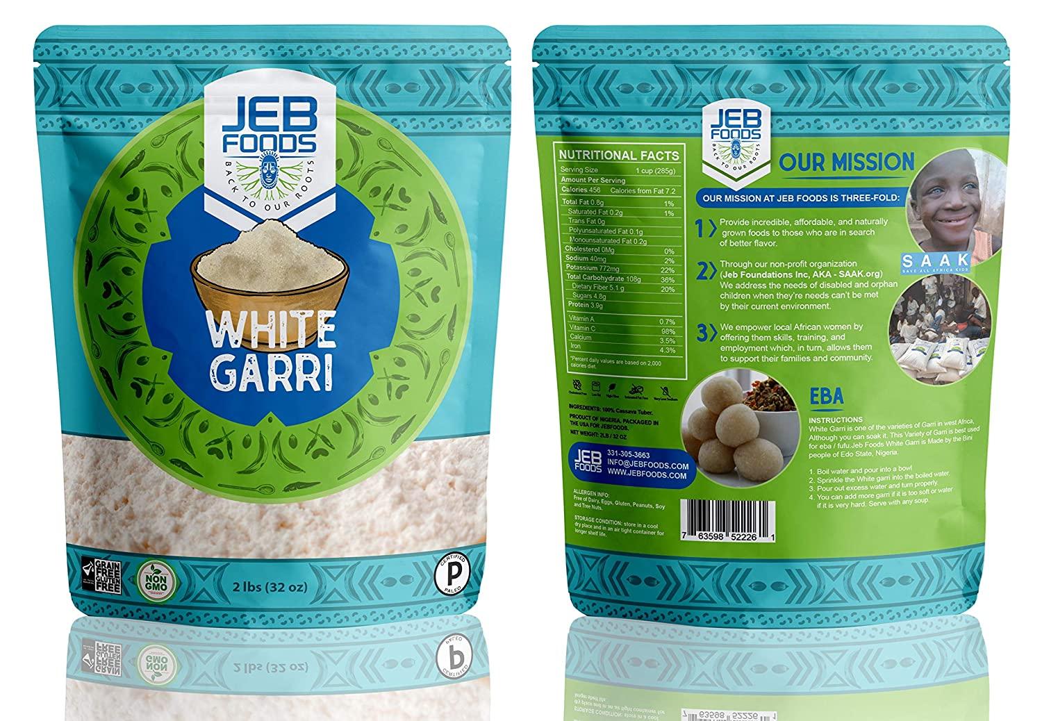White Garri 4lbs Bag - Premium Quality, Gluten-Free Gari from West ...