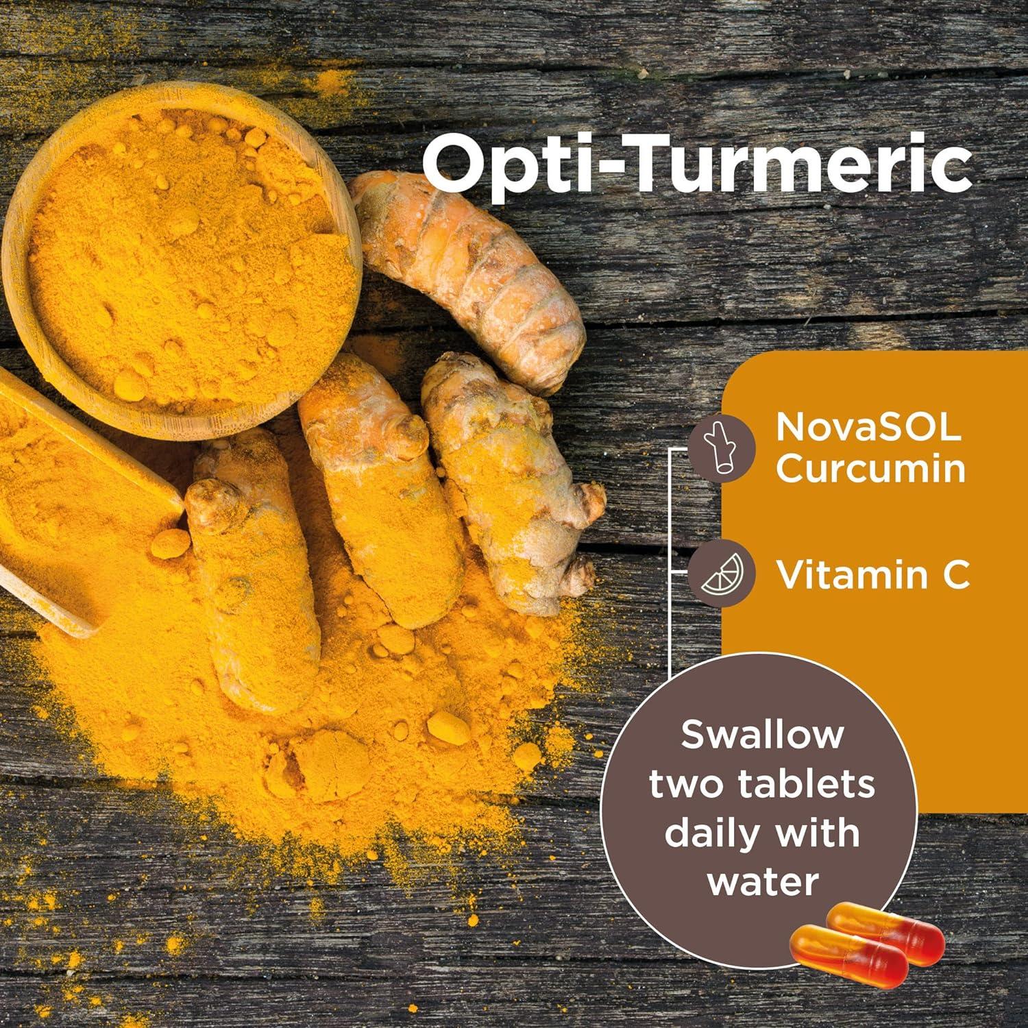 Healthspan Opti-Turmeric 500mg Liquid Curcumin Capsules - Cartilage ...