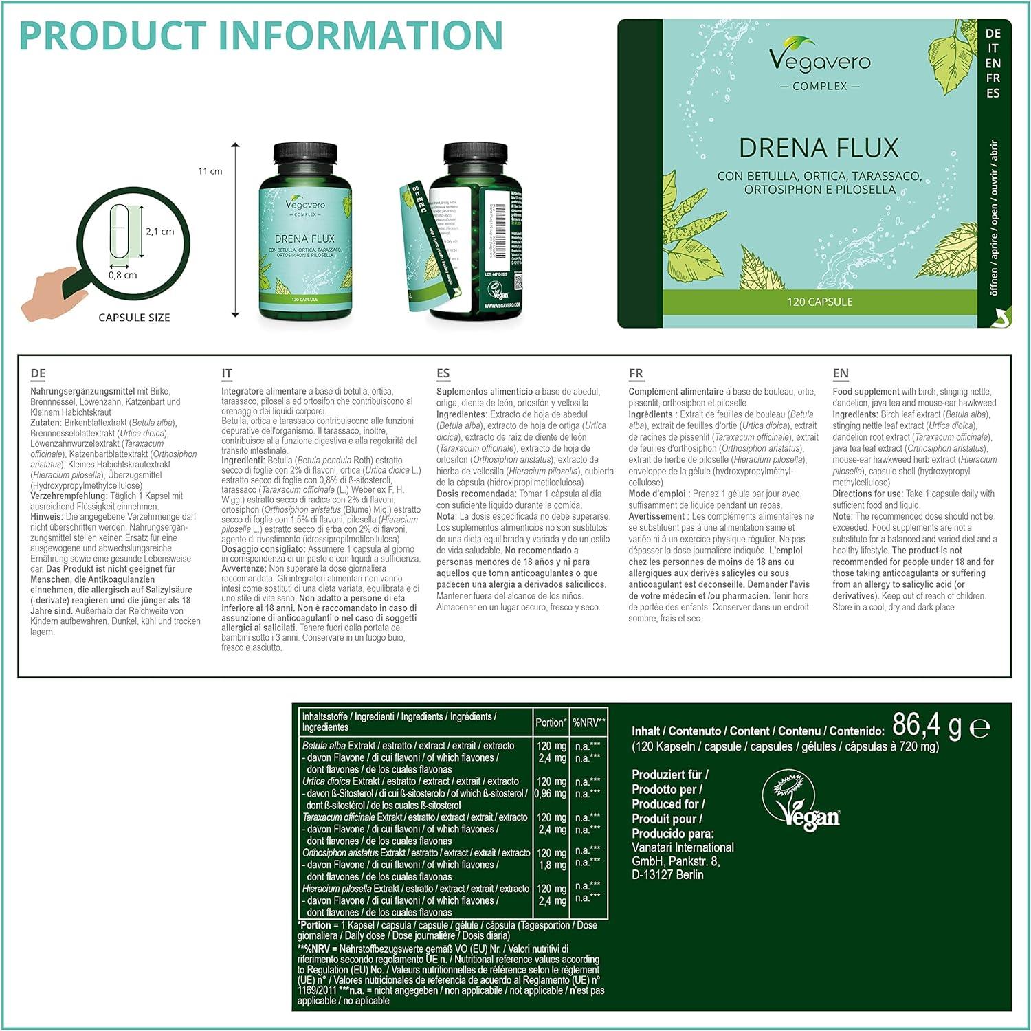 Natural Fluid Balance Vegavero | Water Retention Relief | Stinging ...
