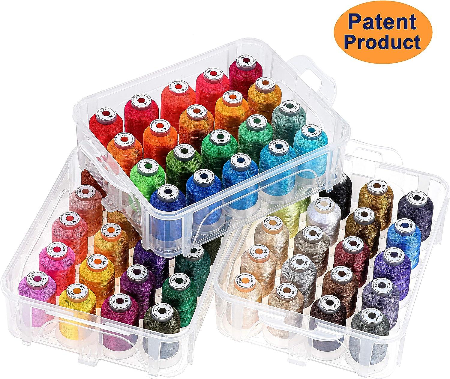 New brothread 60 Brother Colors Embroidery Machine Thread Set with ...
