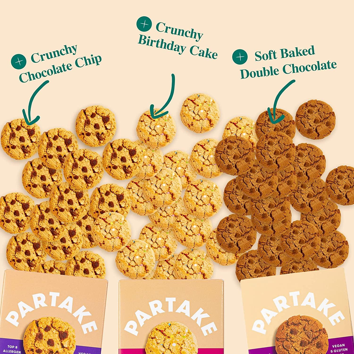 Partake Foods Vegan Cookies Variety Pack - Gluten-Free, Non-GMO ...