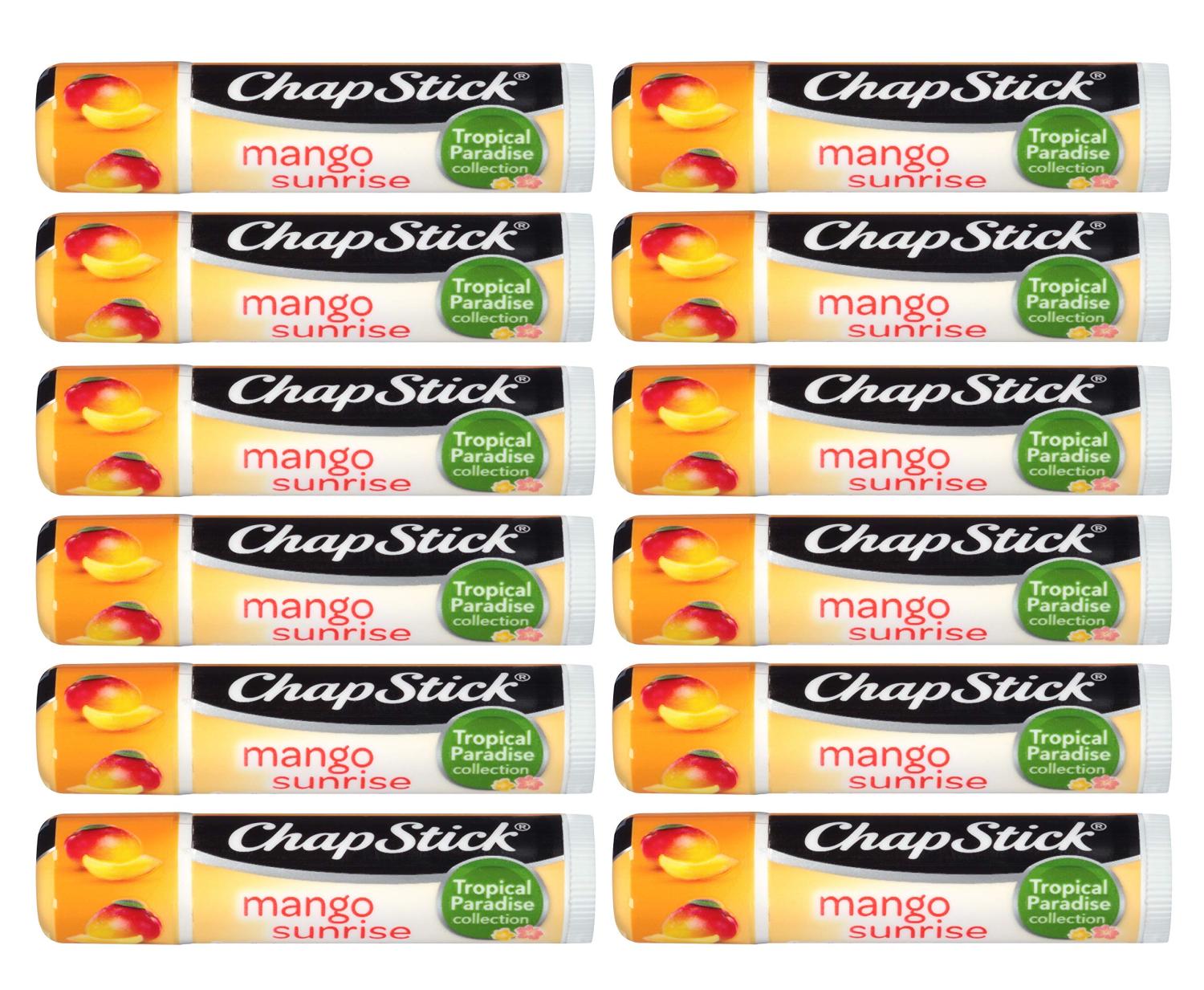 ChapStick Tropical Paradise Mango Sunrise Lip Balm Tube (0.15 oz ...