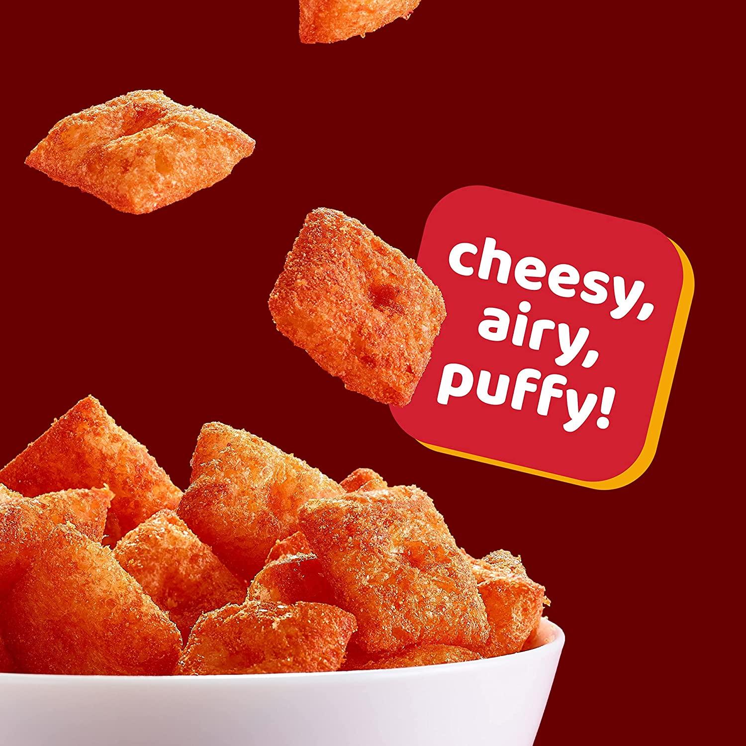 Cheez-It Puff'd Scorchin' Hot Cheddar Snack Crackers - 34oz Case (6 ...