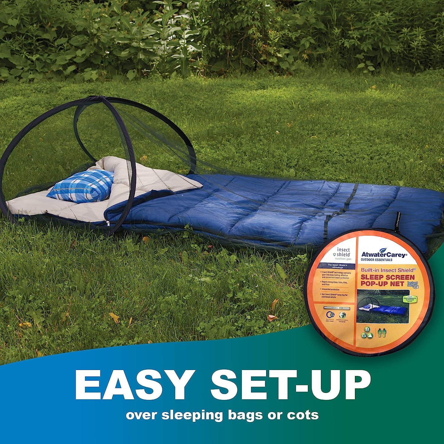 Atwater Carey Sleep Screen Pop-Up Mosquito Net with Permethrin Bug ...