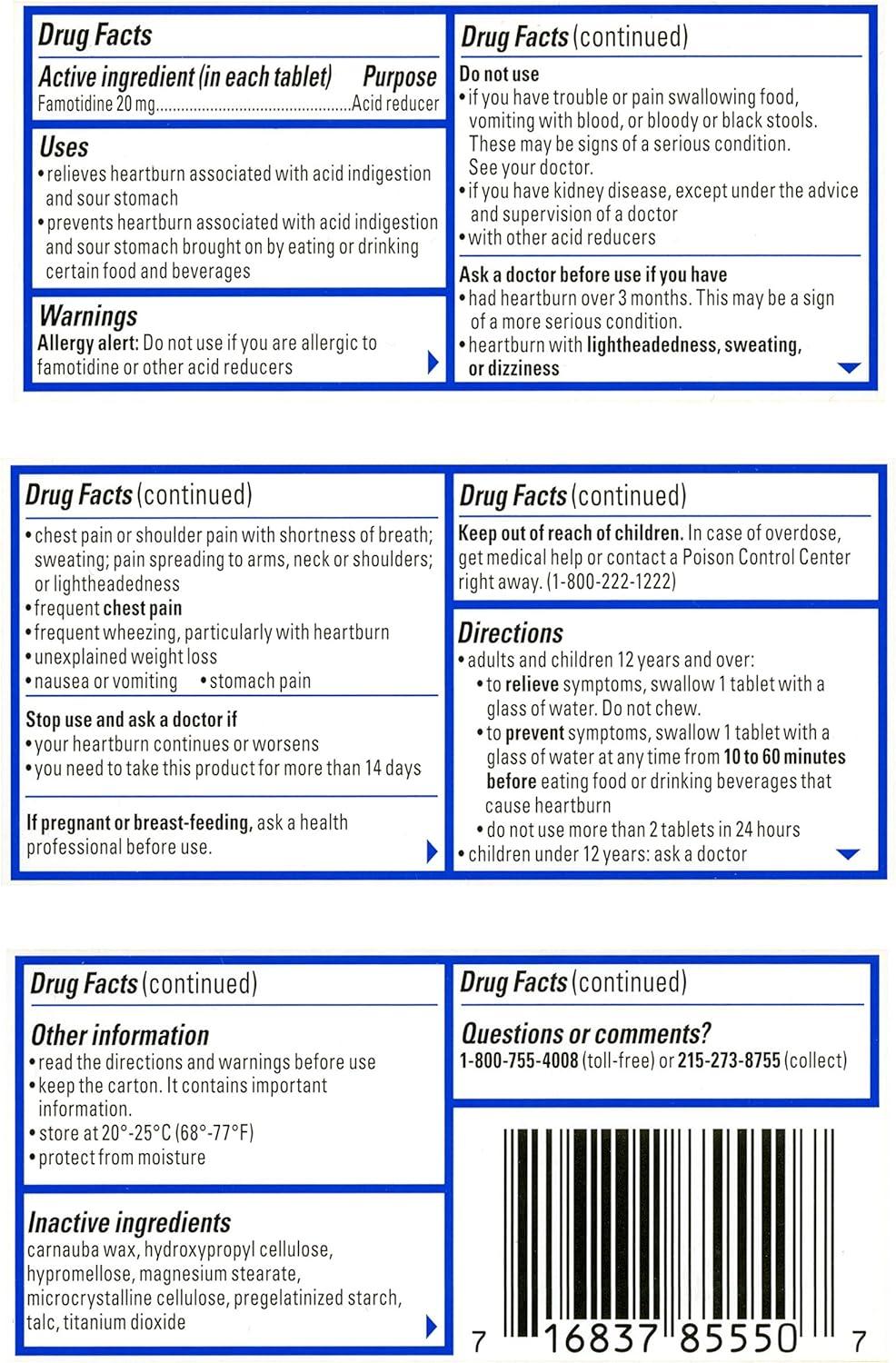 Pepcid AC Tablets 50 ea - Maximum Strength Acid Reducer