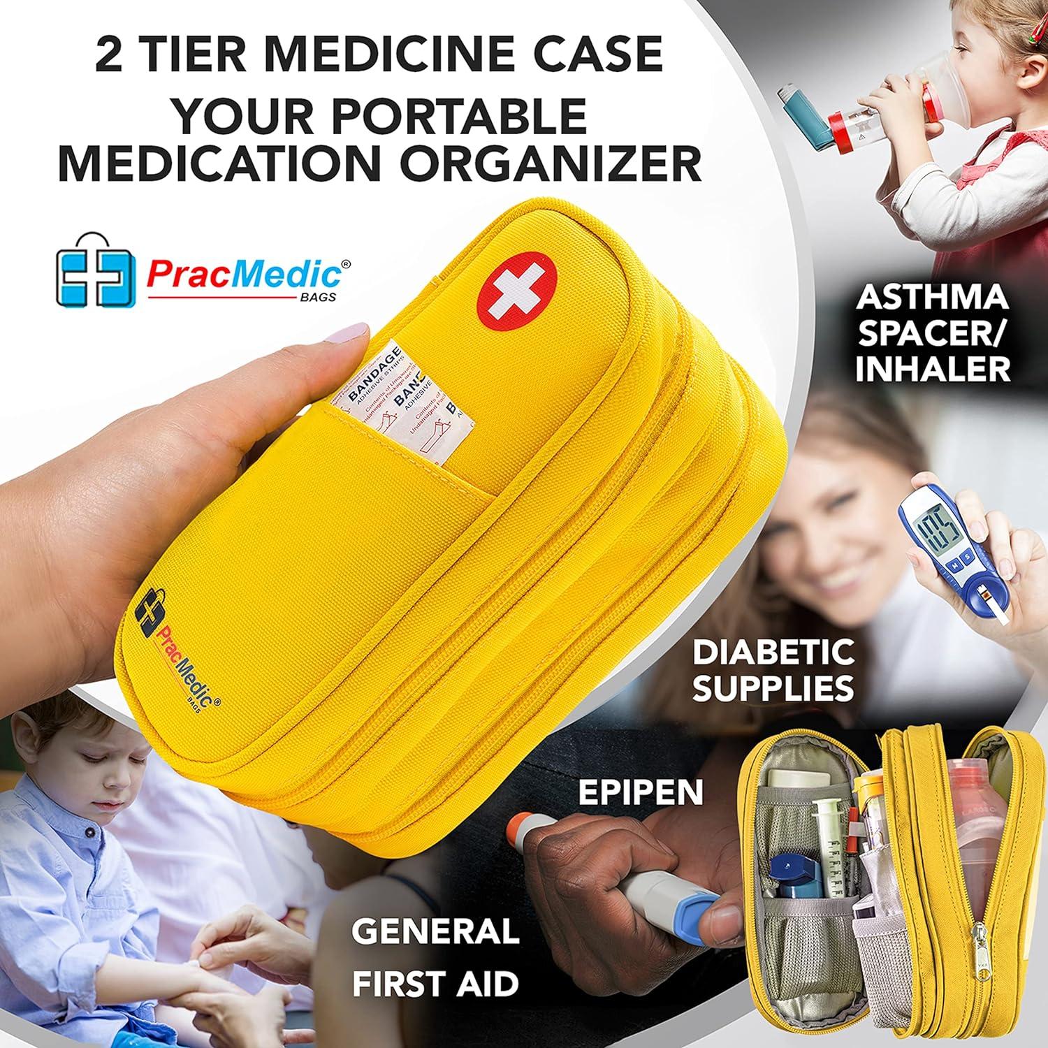 PracMedic Bags Epipen Carry Case - Insulin Cooler Travel Case for ...