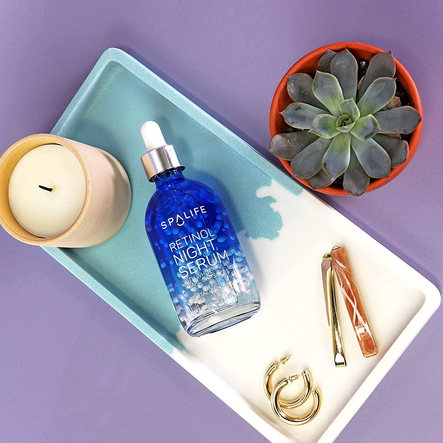 Spa Life Retinol Night Serum - White Pearl Capsules 110 ML (3.7 oz ...