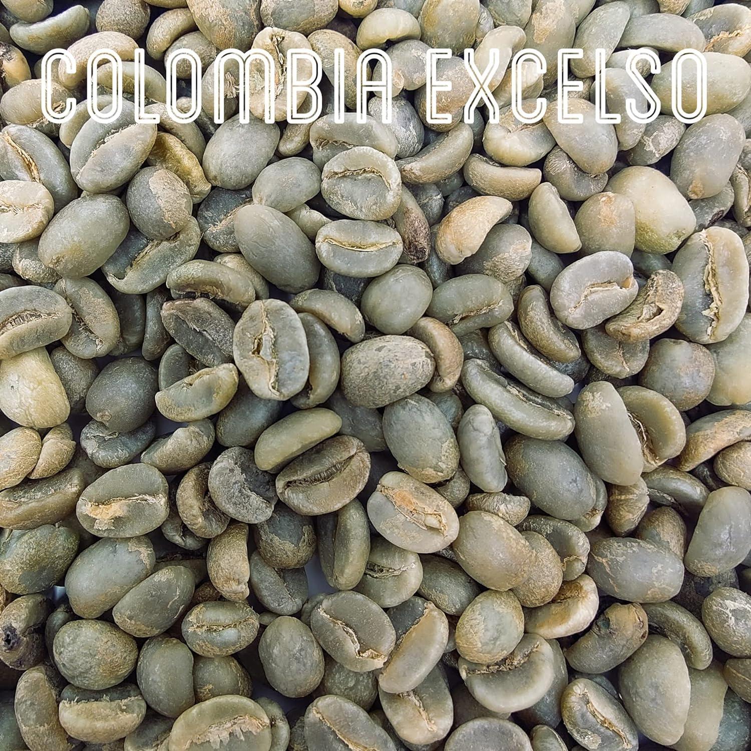 1kg Green Coffee Beans - Unroasted Raw Beans from Colombia Excelso ...