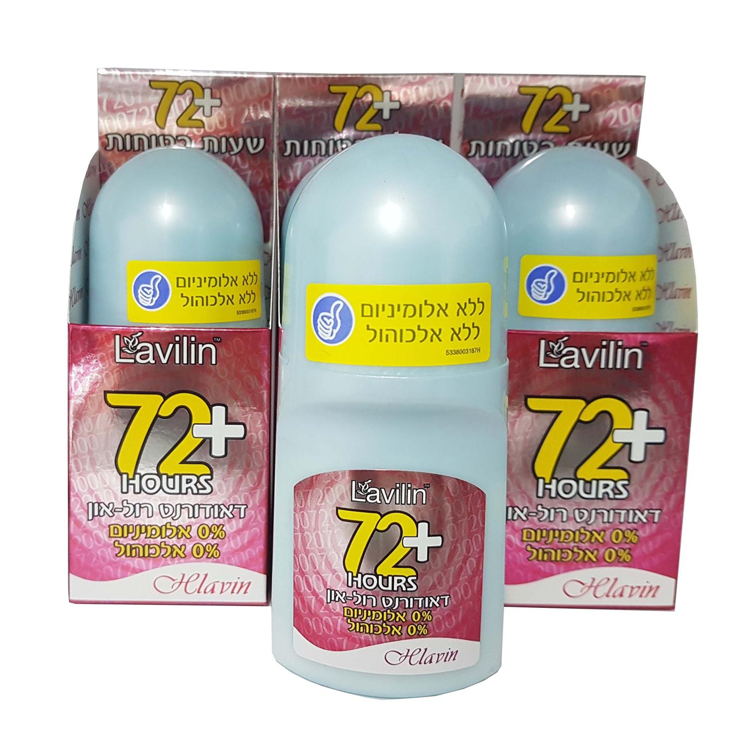 Lavilin Hlavin Deodorant Roll-On (Red) - Pack of 3 | Long-Lasting 72 ...