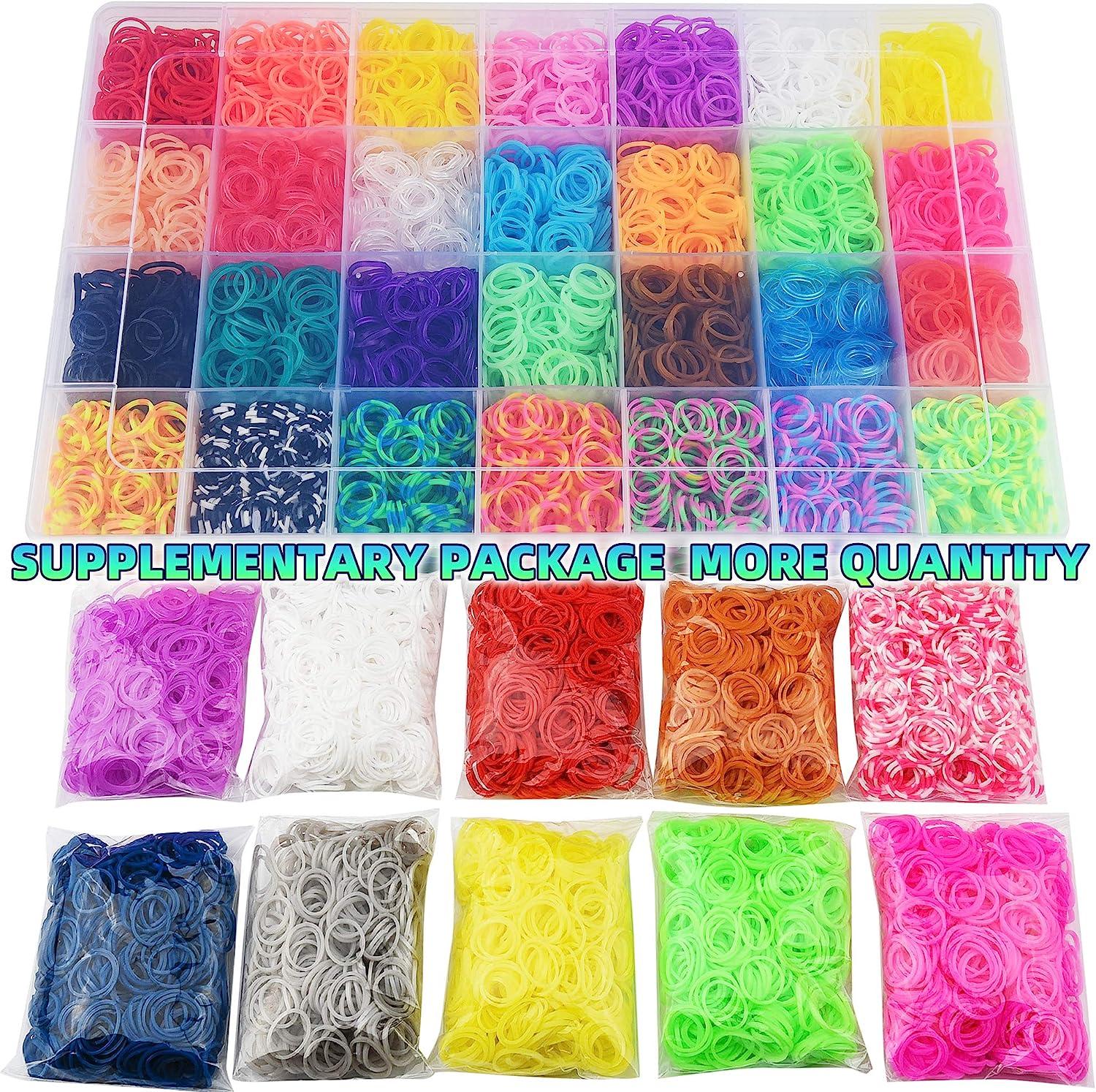 MUDO NEST 20000+ Loom Bands Kit | DIY Rubber Bands Kit with 38 Colors ...