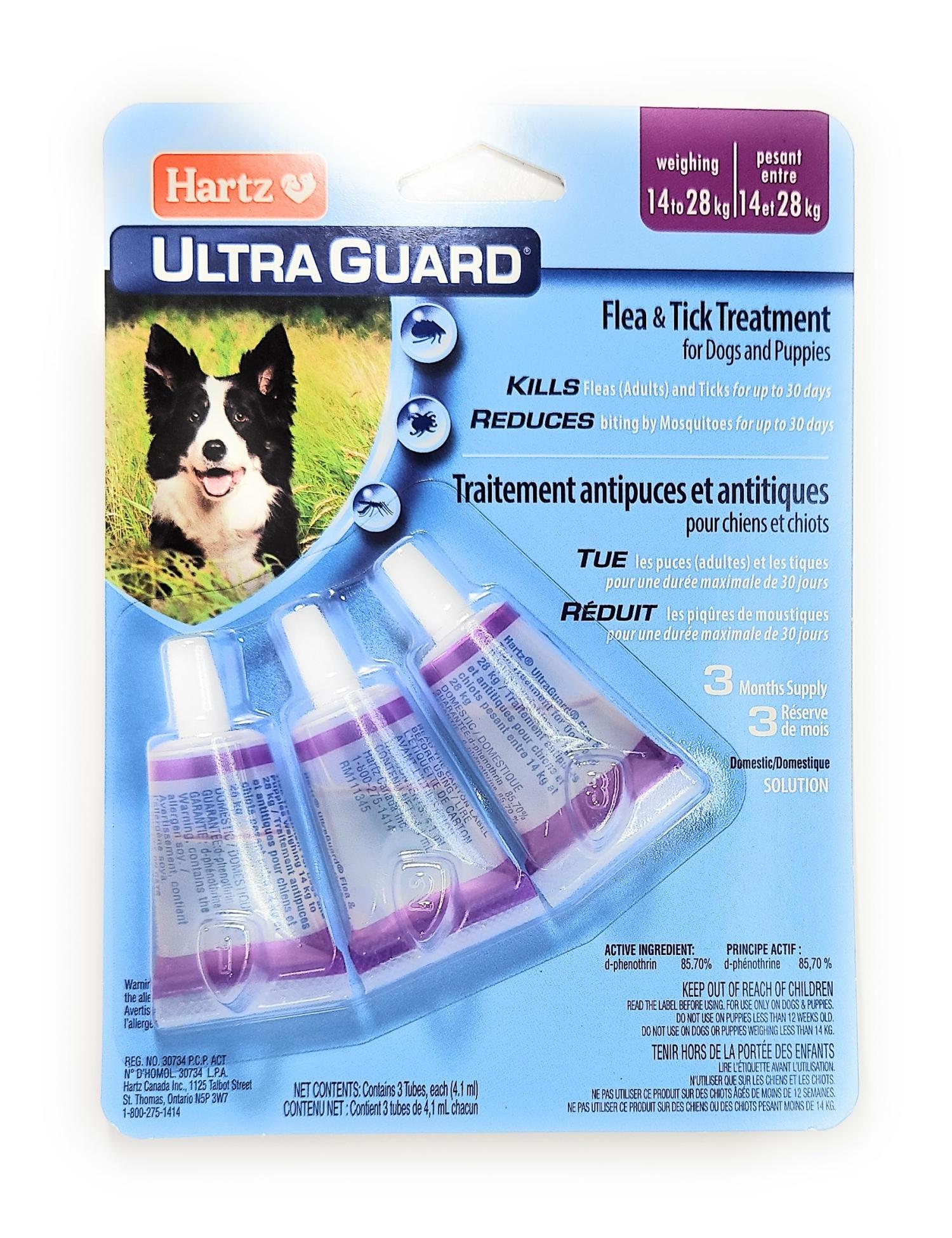 Ultra Guard Flea and Tick Drop Treatment - for Dogs and Puppies 14 kg ...