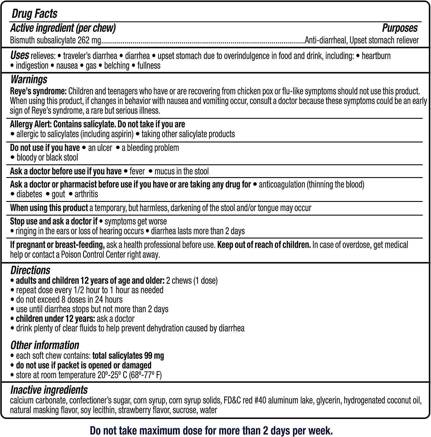 Kaopectate Soft Chews - 24 Count Anti-Diarrheal & Upset Stomach Relief