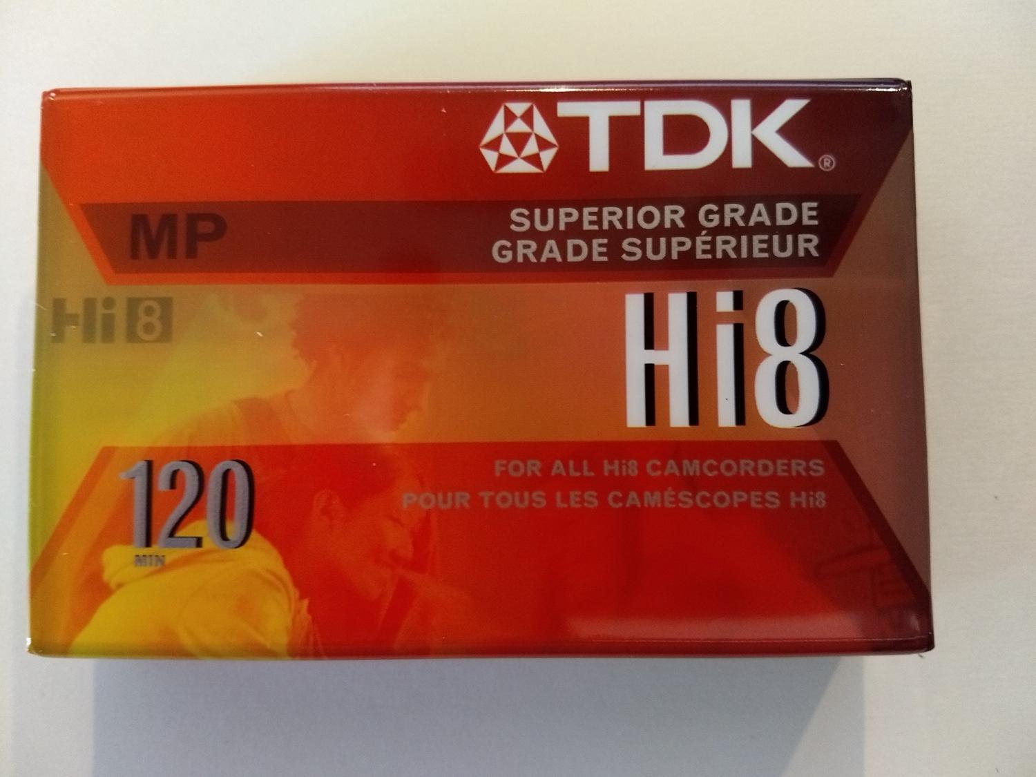 TDK HI8 120 MP Superior Grade Camcorder Tape - High-Quality Recording ...