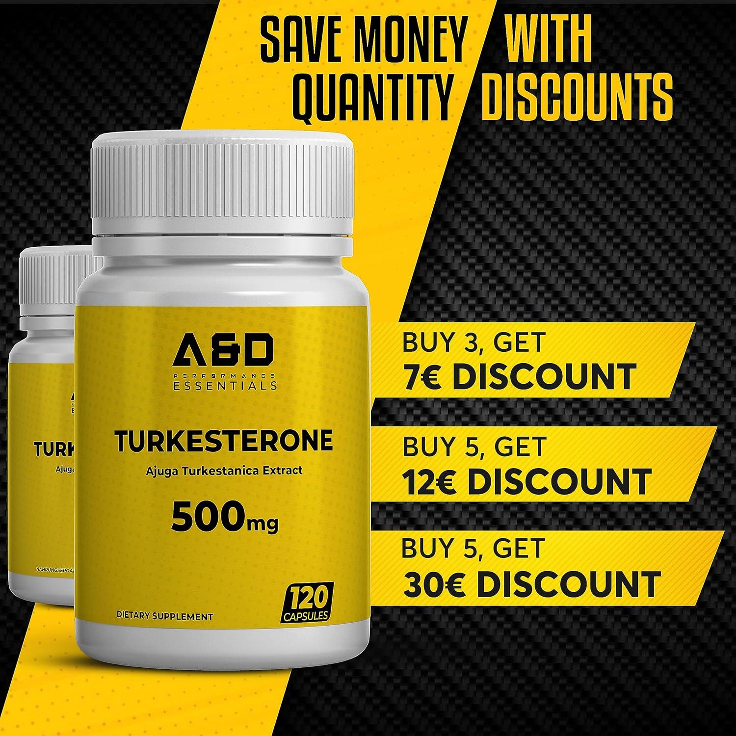 Turkesterone 1000mg per Serving for Maximum Muscle Growth | Quality Winner from Germany | 120 x ...