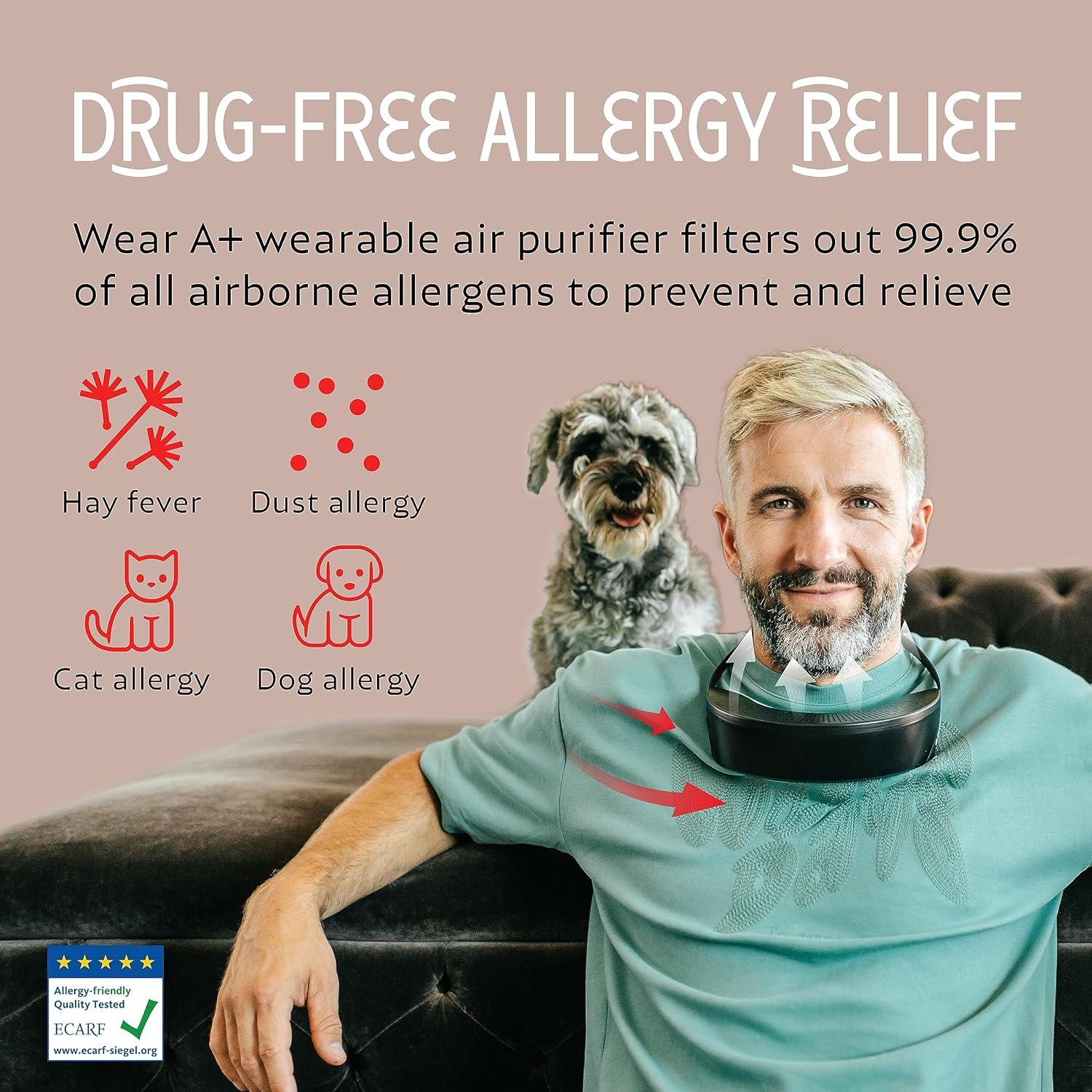 Allergy Relief Wear A+ | Drug-Free Solution for Hay Fever, Dust, and ...