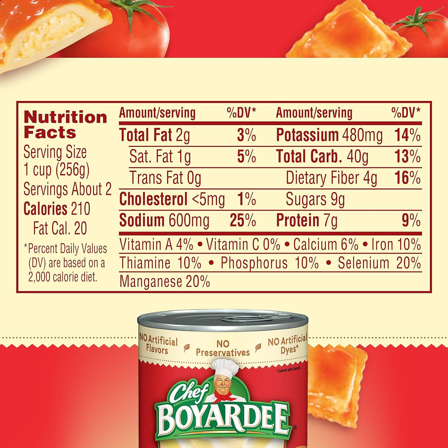 Chef Boyardee Cheese Ravioli in Tomato Sauce 15 oz - 12 Pack | Buy ...