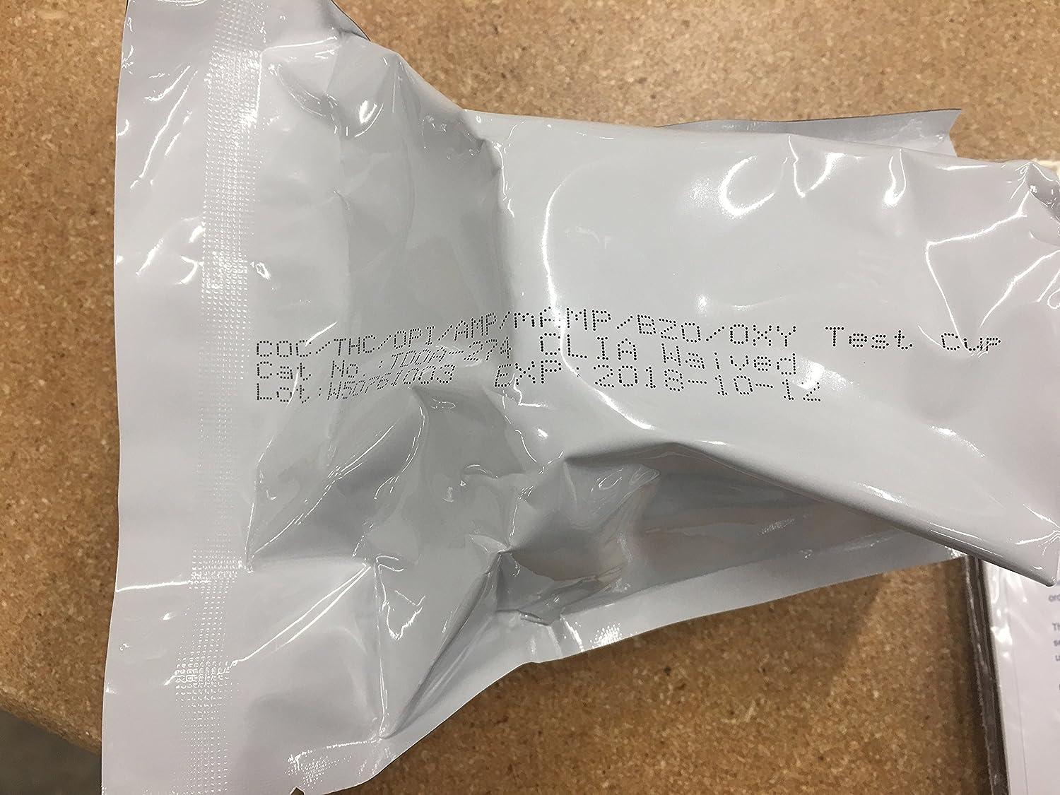 5 Panel Multi Drug Test T-Cup (COC/THC/OPI/AMP/MAMP) - Bulk Packs of 50 ...