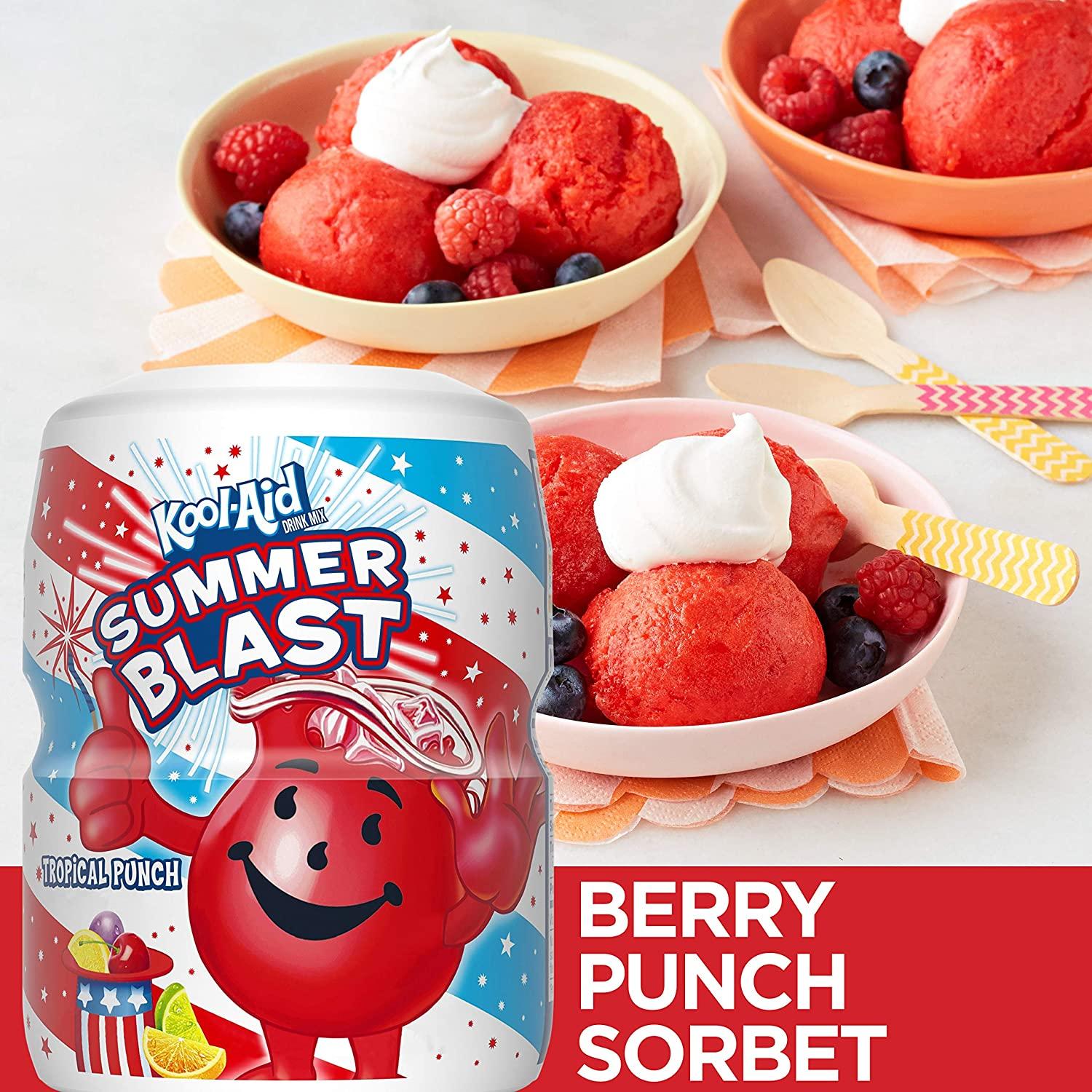 Kool-Aid Summer Blast Tropical Punch Drink Mix - 19 oz Canister | Buy ...
