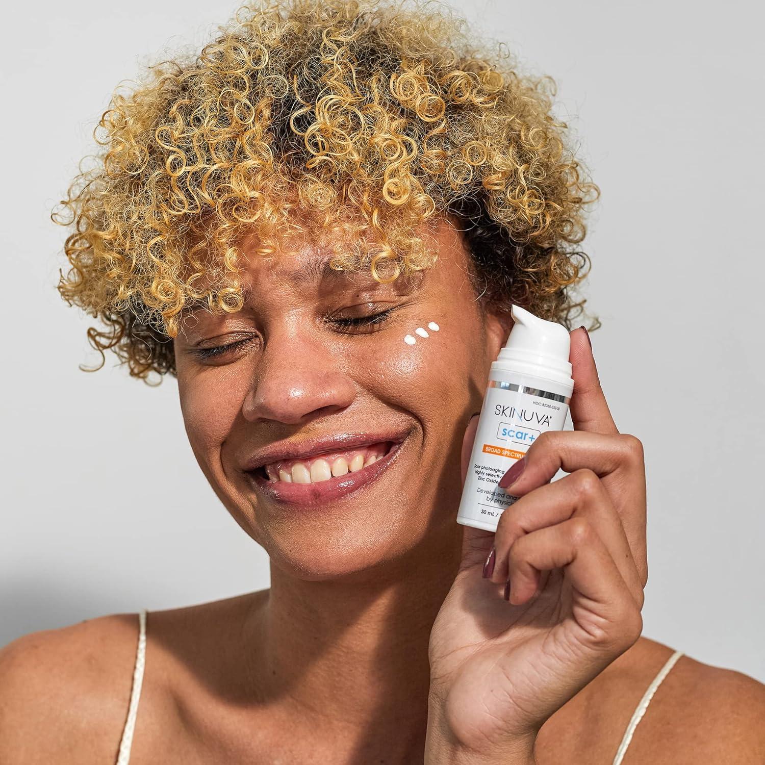 Skinuva Scar+ SPF 30 Cream (1 oz) + Bruise Treatment Capsules ...