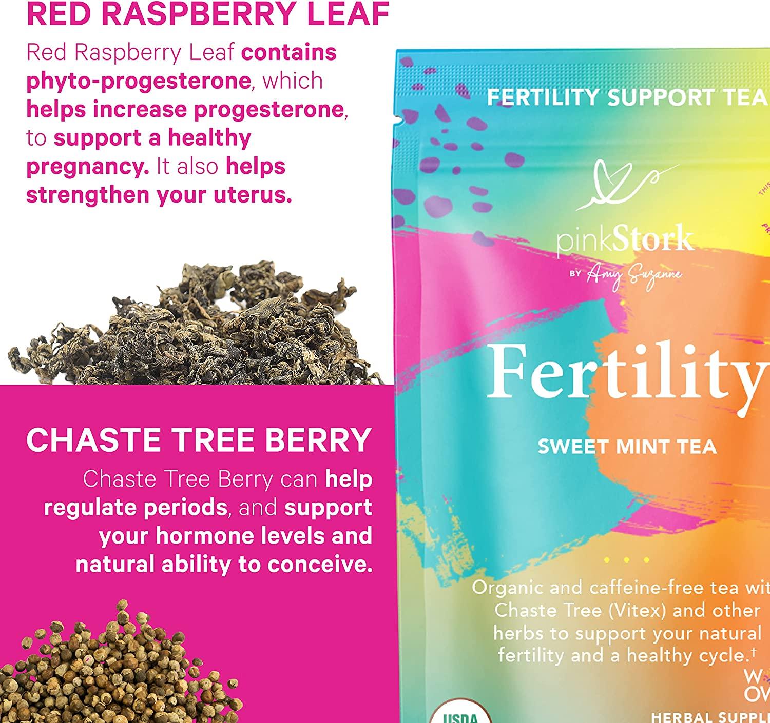 Pink Stork Fertility Bundle: Tea, Supplements for Women - Hormone ...
