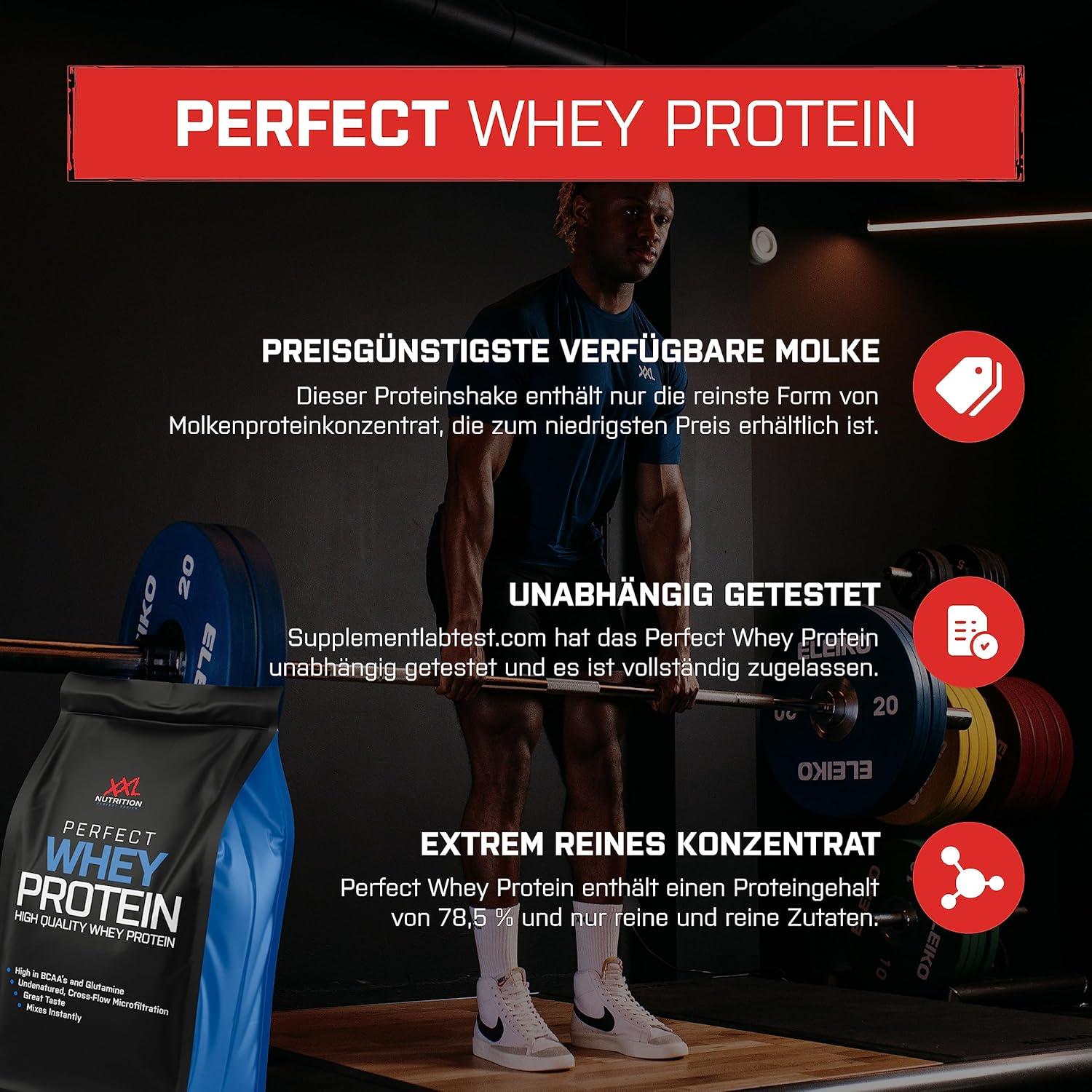 XXL Nutrition Perfect Whey Protein - 100% Pure Concentrate 78.5% ...
