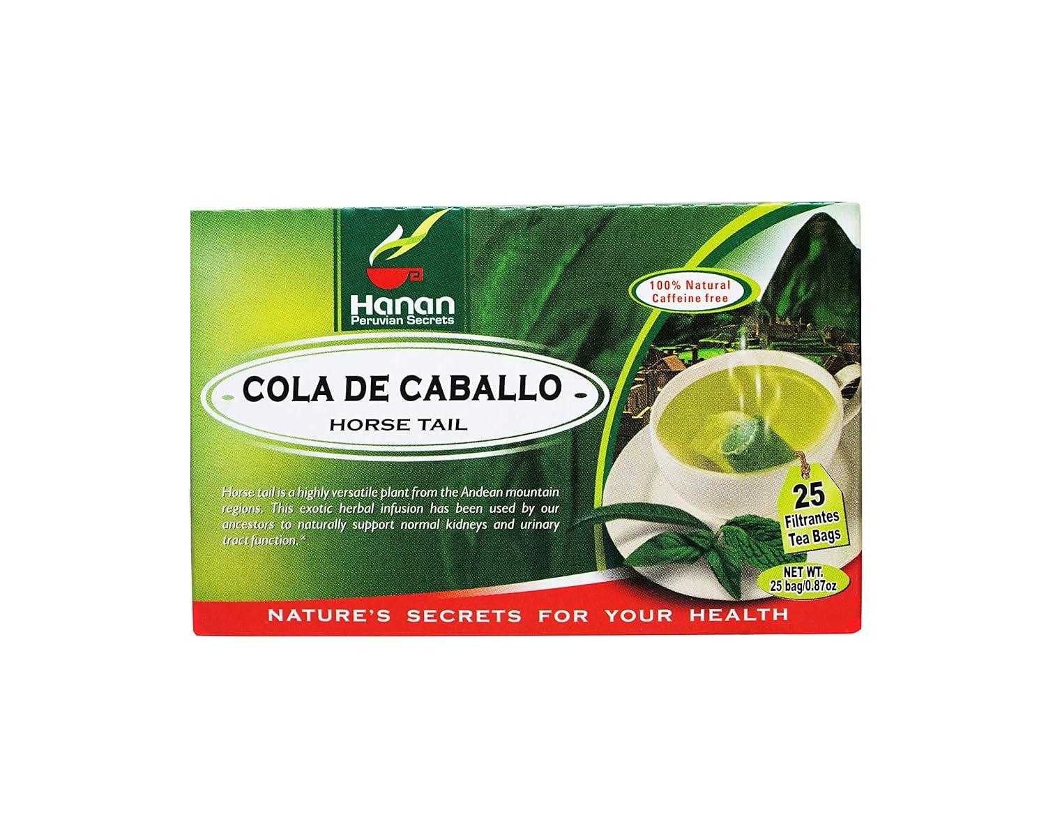 Hanan Peruvian Secrets Cola De Caballo Herbal Tea - 25 Tea Bags ...