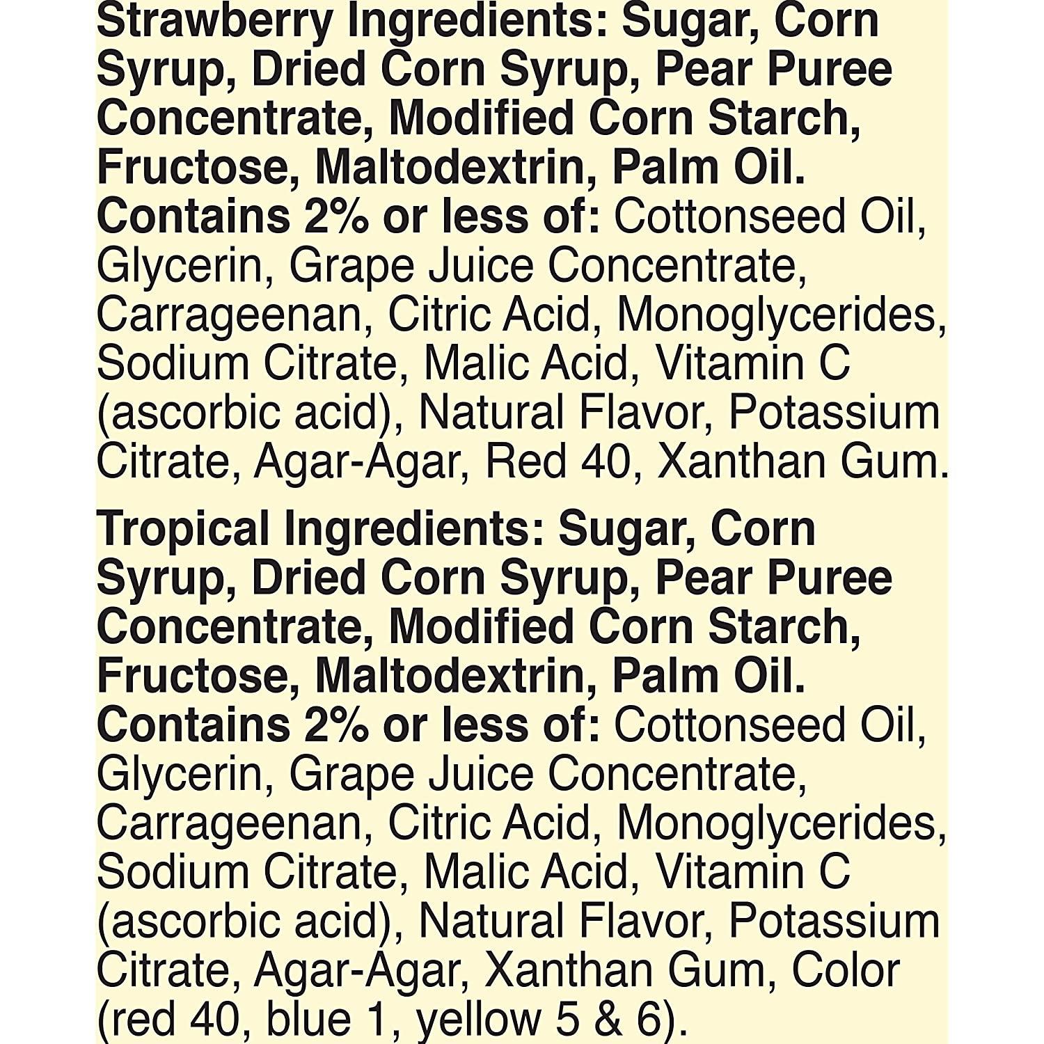 Gushers Fruit Snacks Variety Pack - 20 ct, Strawberry and Tropical ...