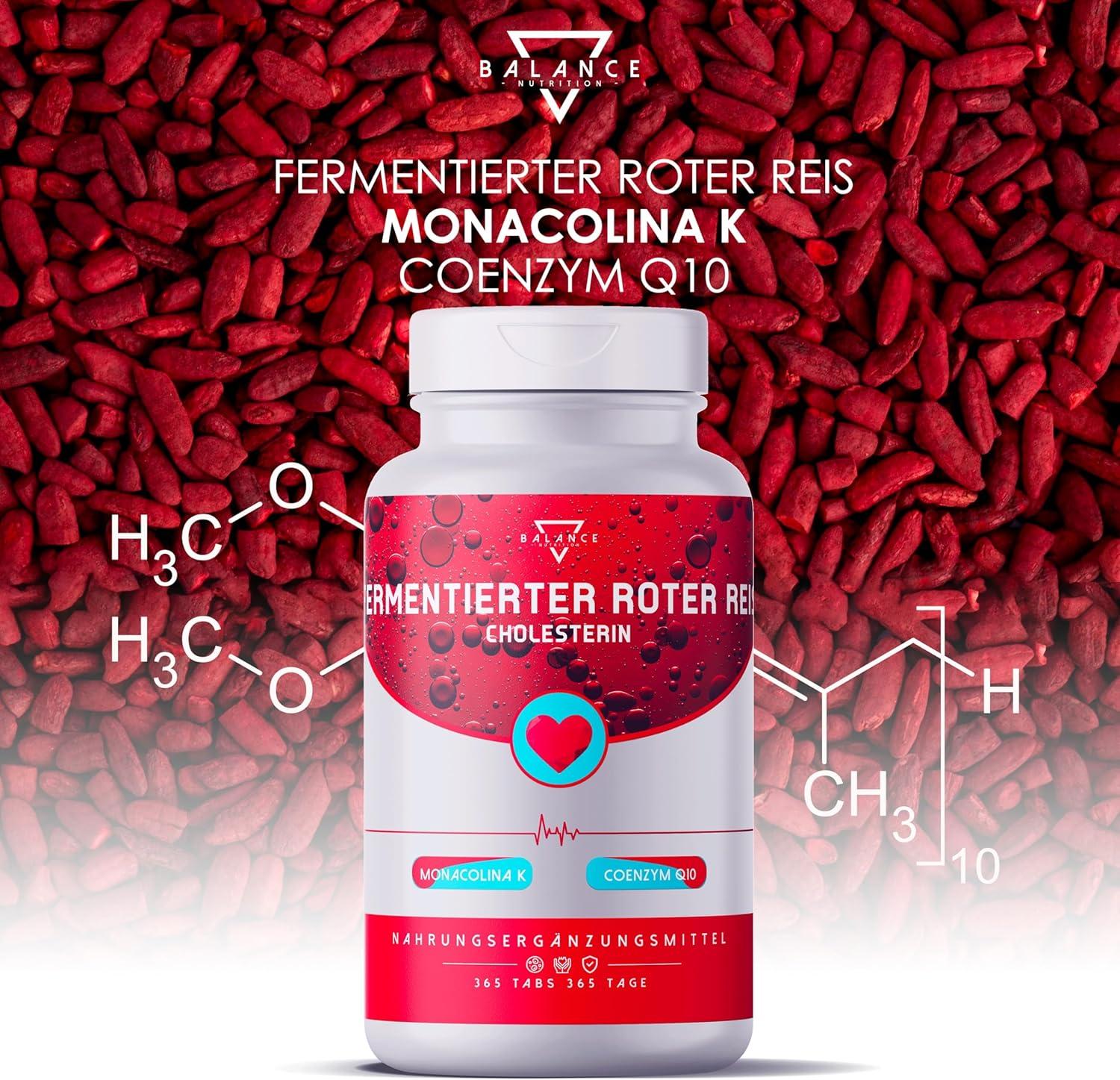 Fermented Red Rice Cholesterol - 365 Tablets | Lower Cholesterol ...