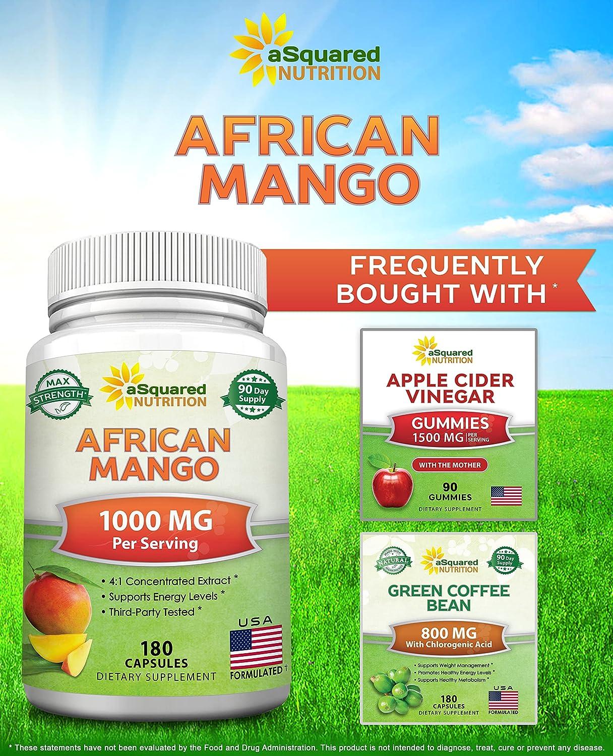 African Mango Extract Cleanse (180 Capsules) - Irvingia Gabonensis Seed ...