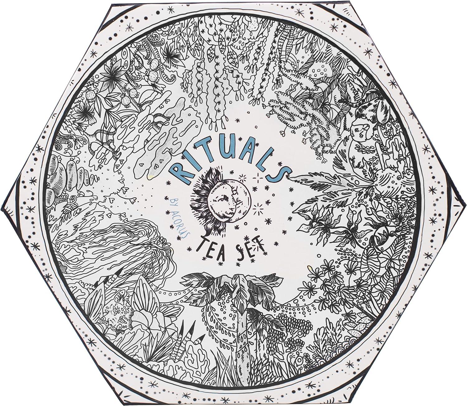 ACORUS Rituals Tea Set - 6 Natural Assorted Teas in Beautiful Tea Box ...