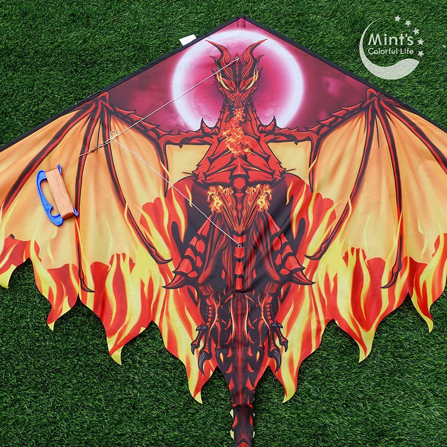 how to draw dragon kite