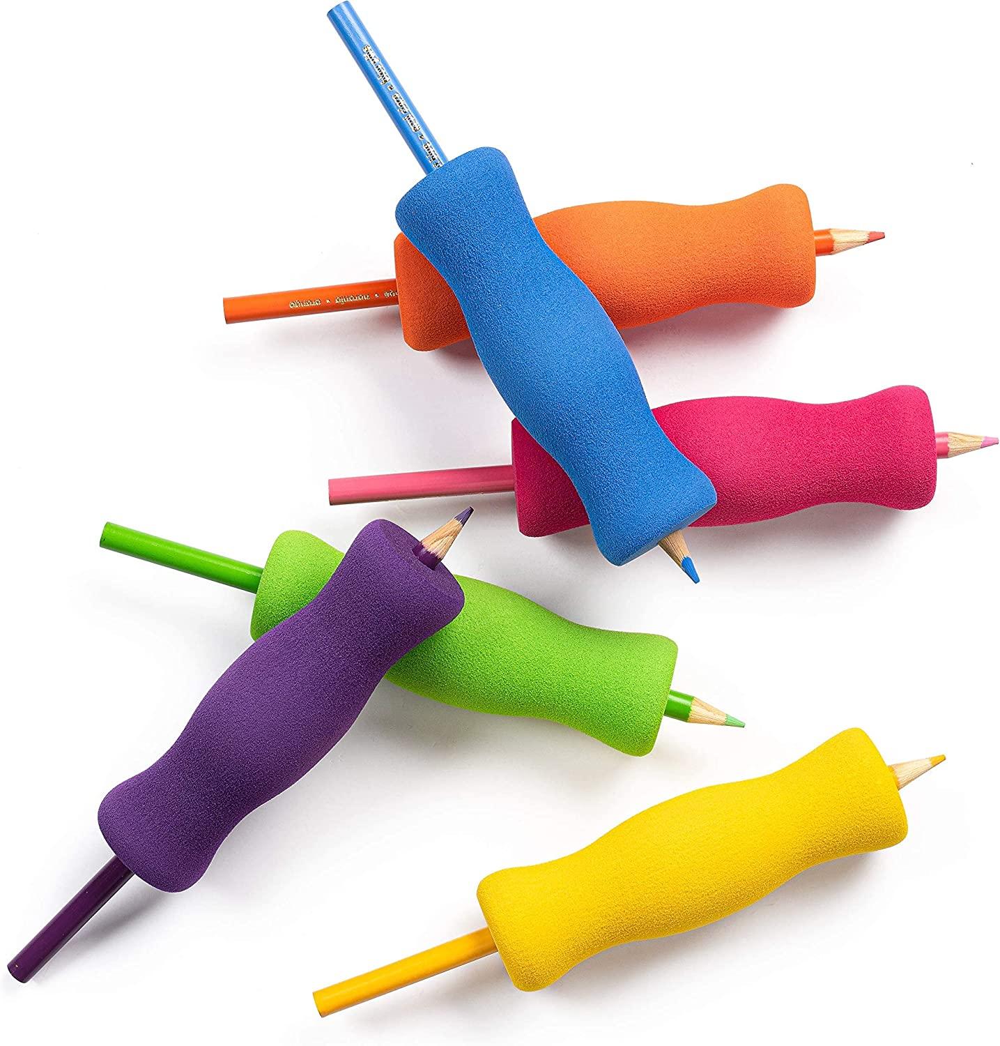 Special Supplies Long Foam Pencil Grips - Colorful Cushioned Holders ...