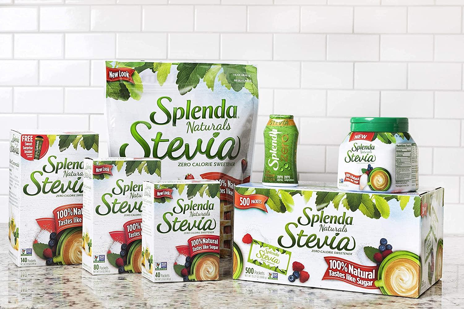 SPLENDA Naturals Stevia Zero Calorie Sweetener: No Calories All Natural ...