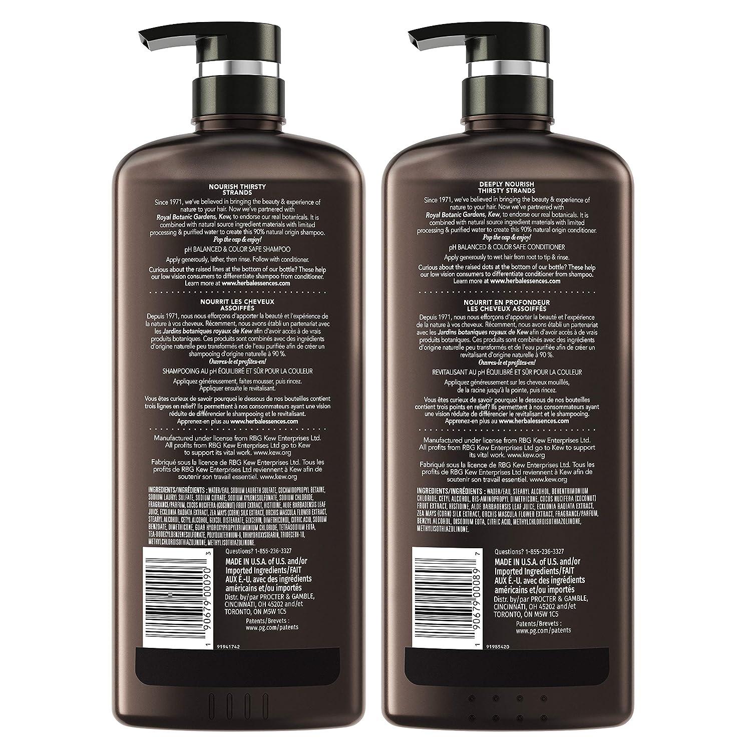 Herbal Essences Coconut Milk Shampoo and Conditioner Kit - Color Safe ...