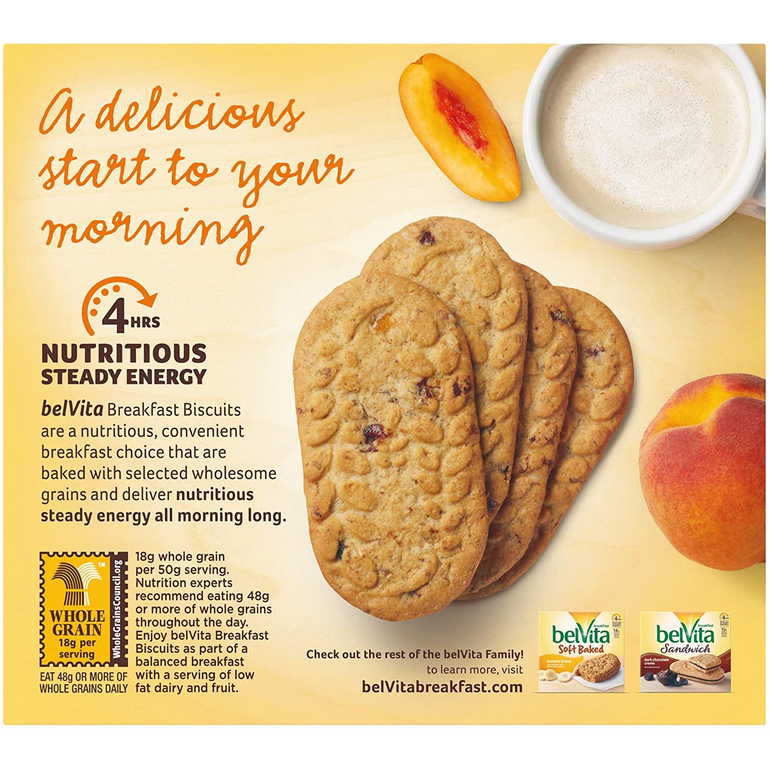 belVita Cranberry Orange Breakfast Biscuits - 5 Packs (4 Biscuits Per ...