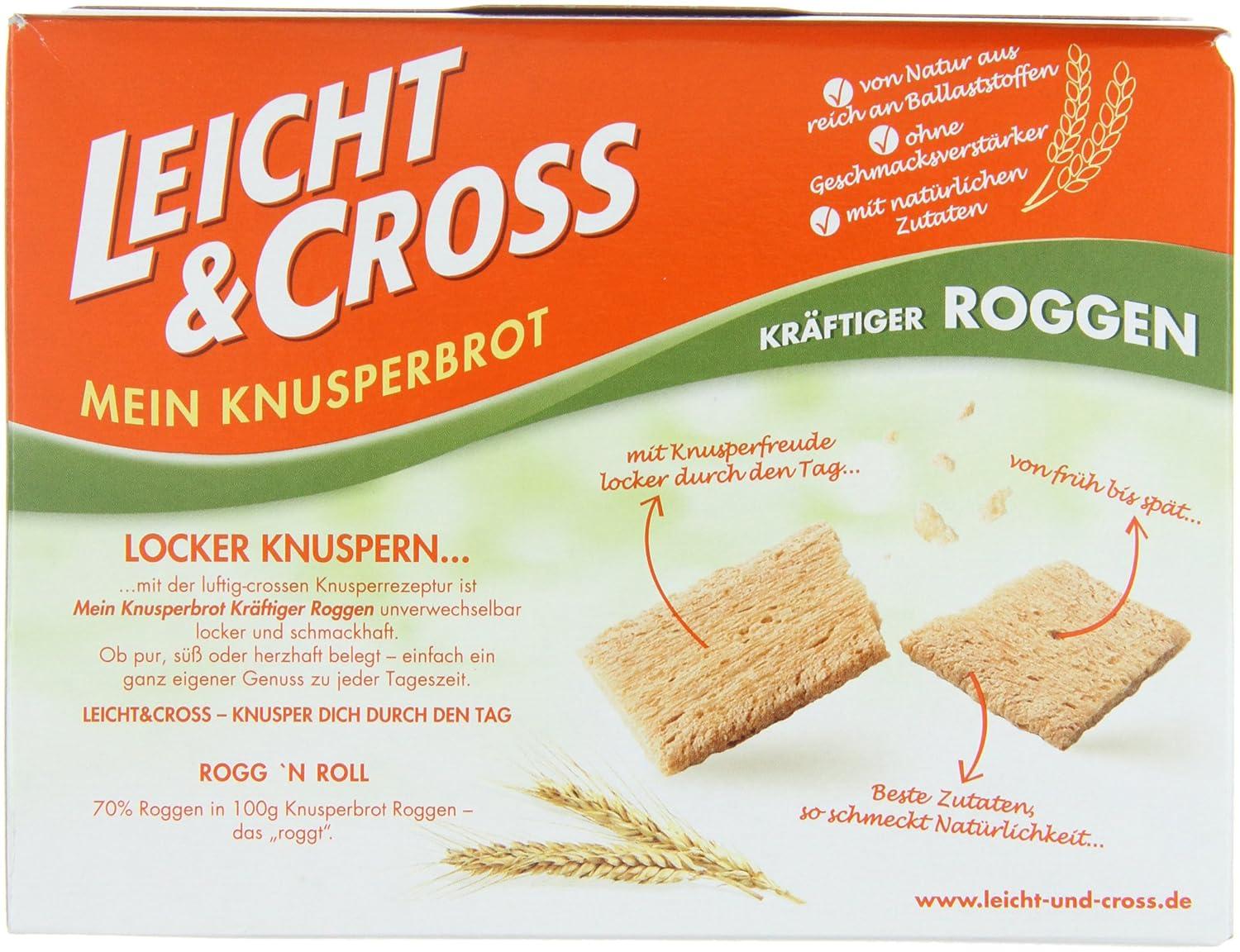 Light & Cross Rye Crispy Bread - Pack of 8 (8 x 125g) | International ...