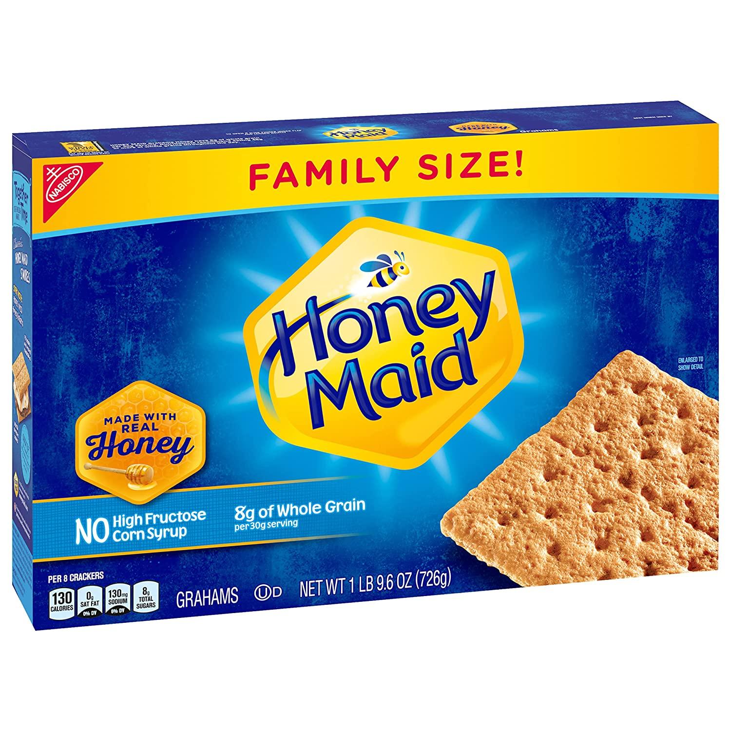 Honey Maid Honey Graham Crackers Family Size - 6 Boxes (25.6 oz each ...