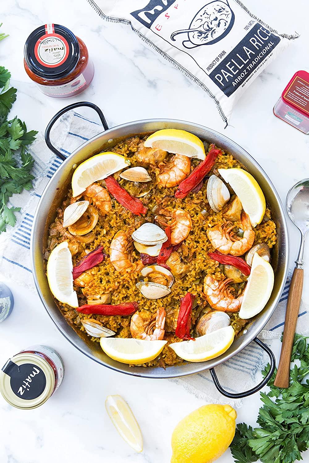 Matiz Valenciano Paella Rice 2.2 lbs - Traditional Spanish Medium-Grain ...