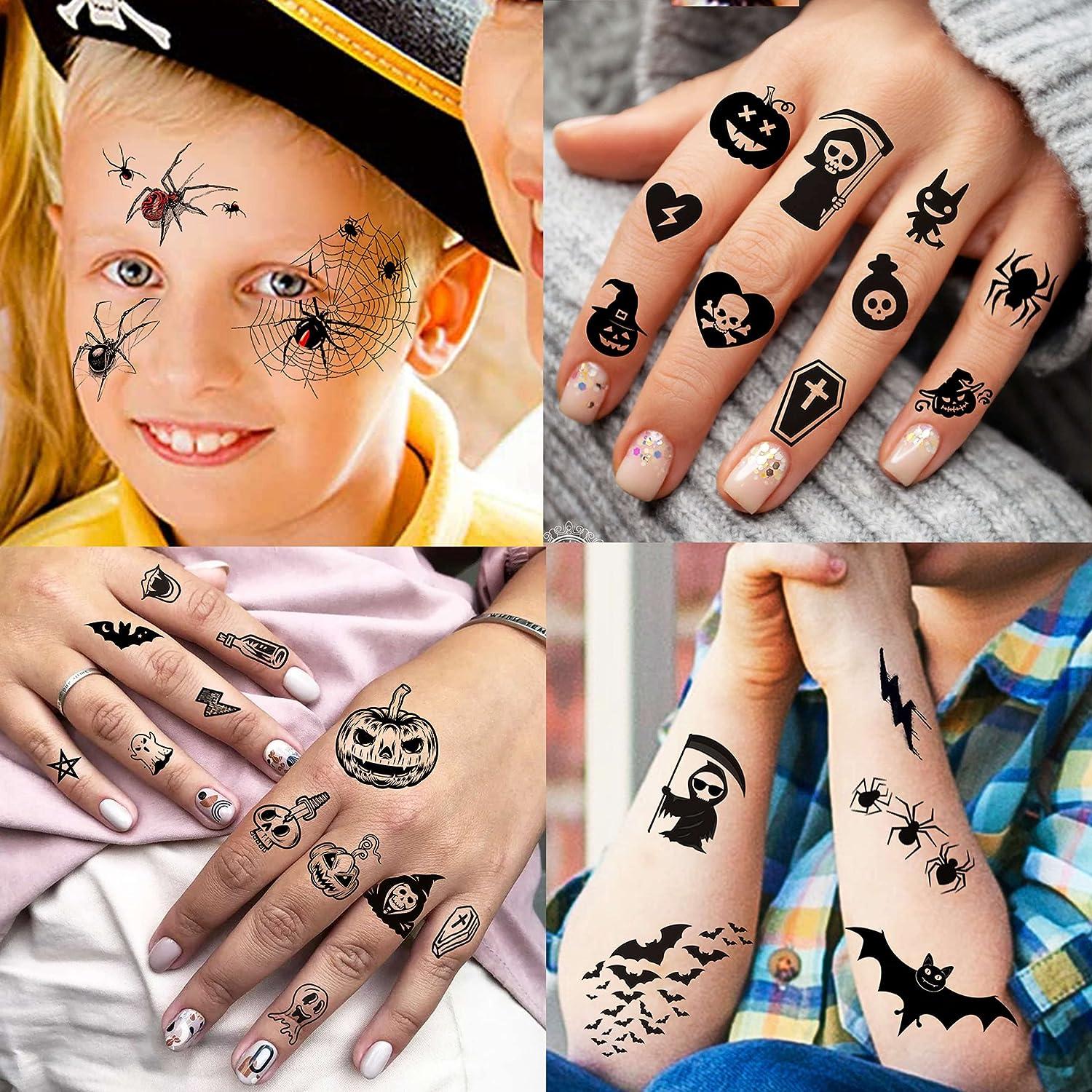 Halloween Temporary Tattoos Kit - 236+ PCS, Zombie Makeup, 3D Bats ...