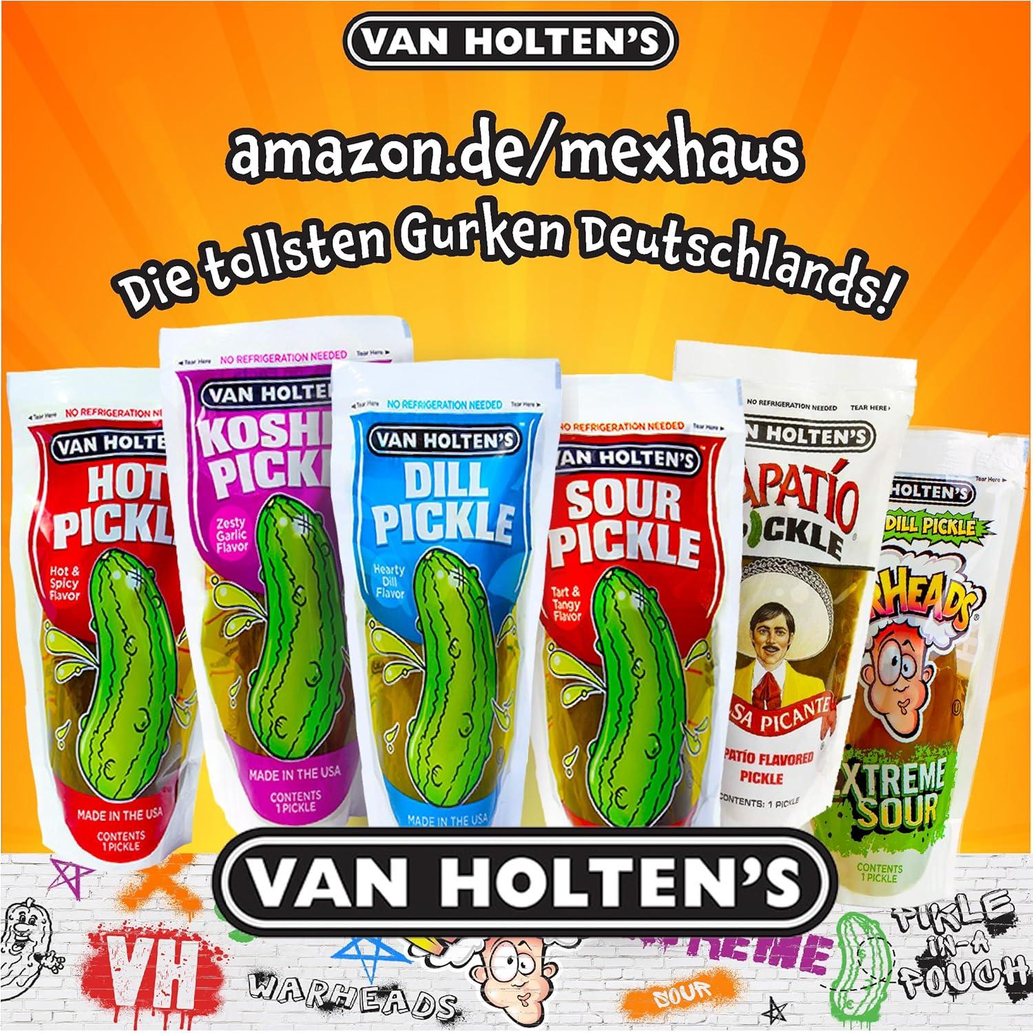 Buy TikTok Chamoy Sour Pickle Kit - Van Holten Pickle Fruit Roll-Ups ...